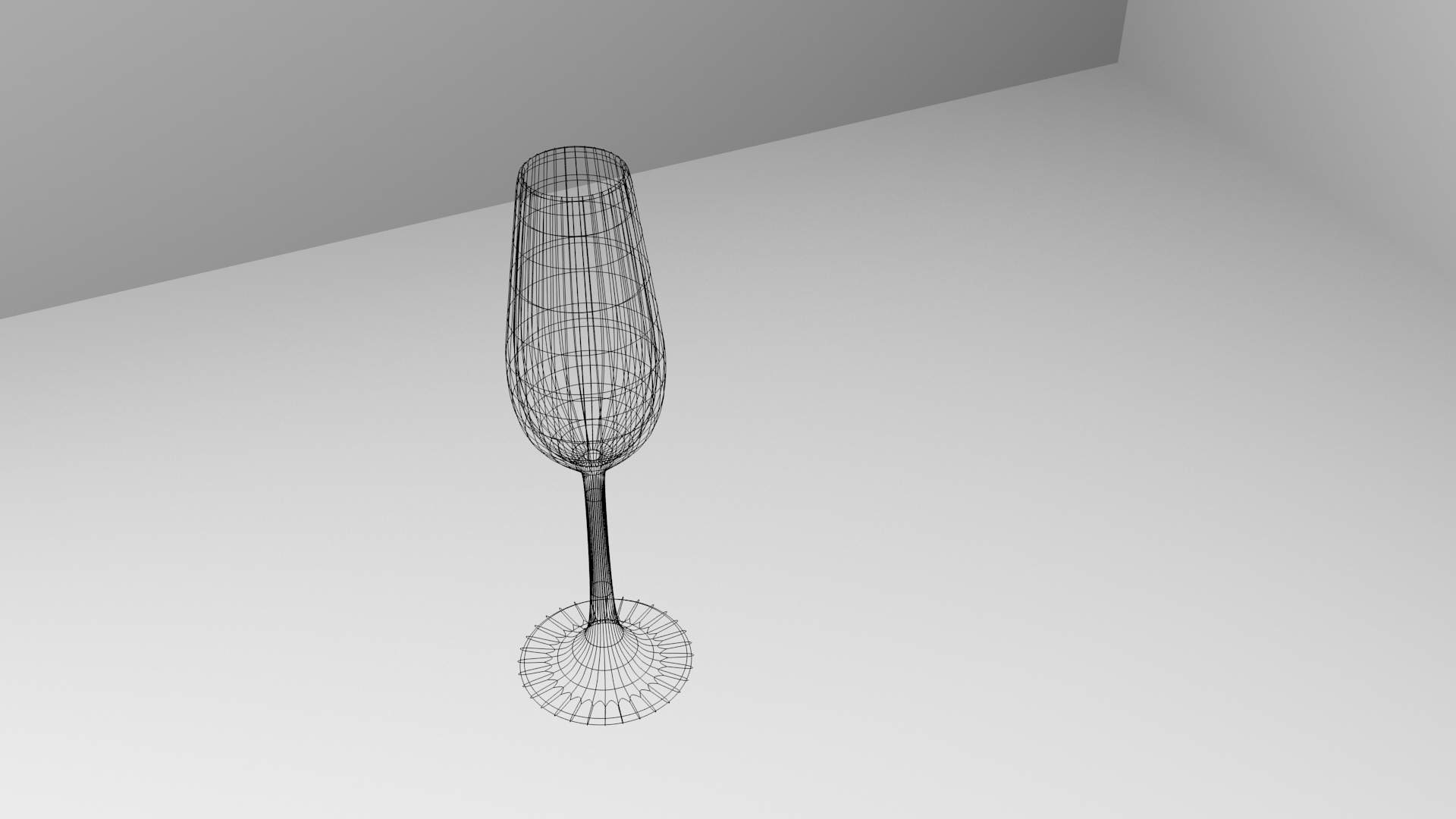 Champagne Glass 1 - 3D Model by unos