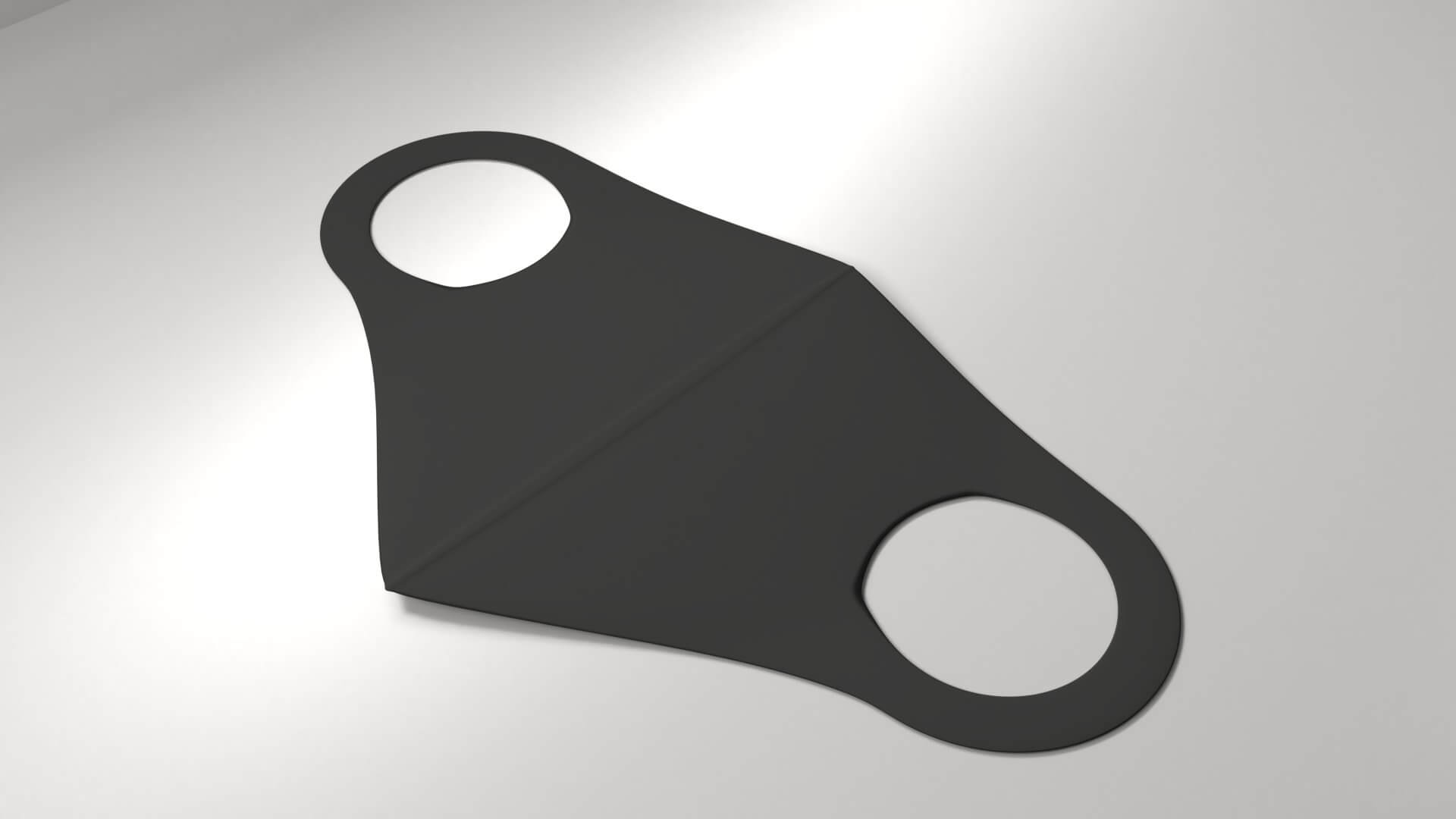 Cloth Face Mask - 3D Model by unos