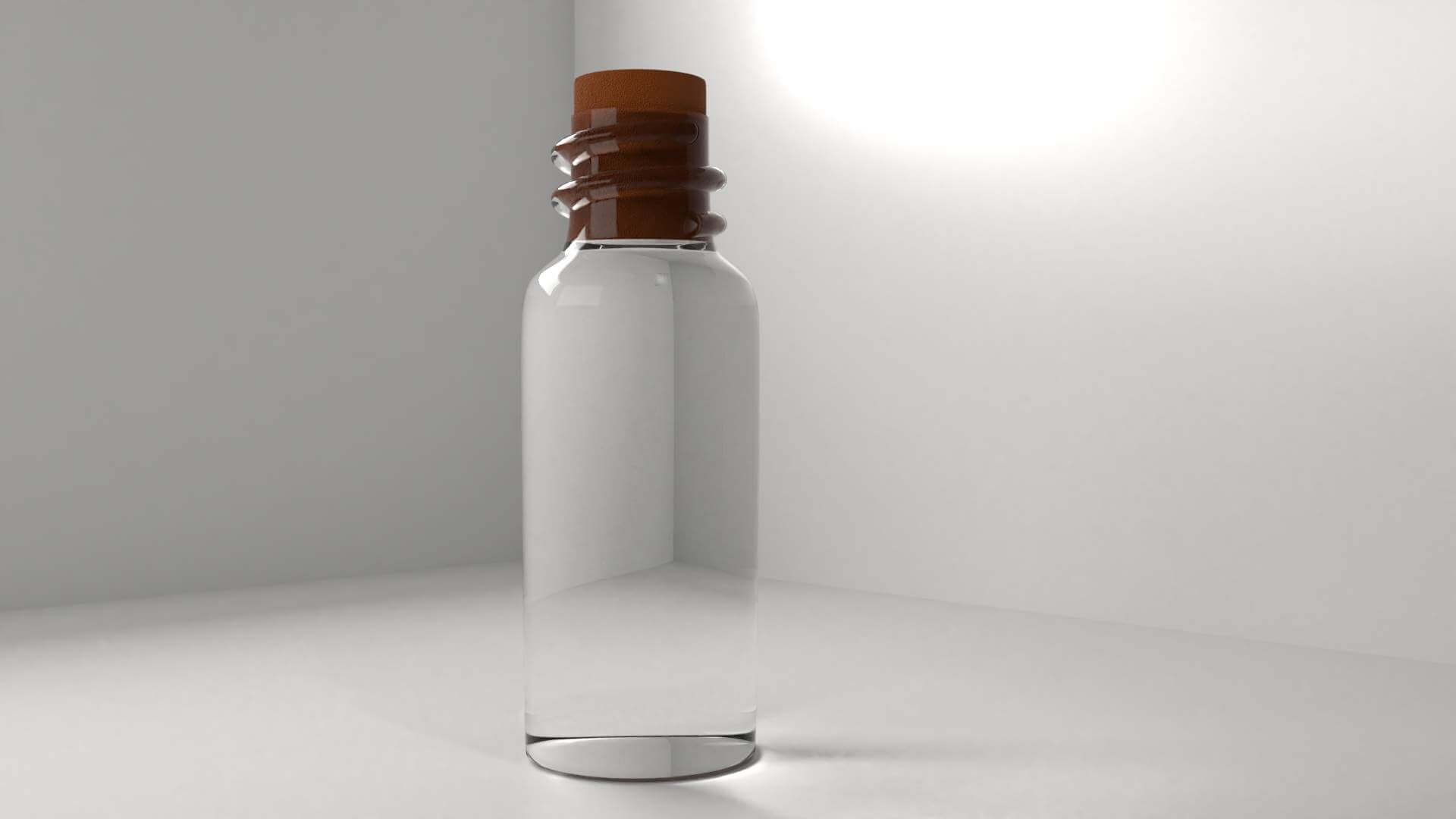 Glass Vial - 3D Model by unos