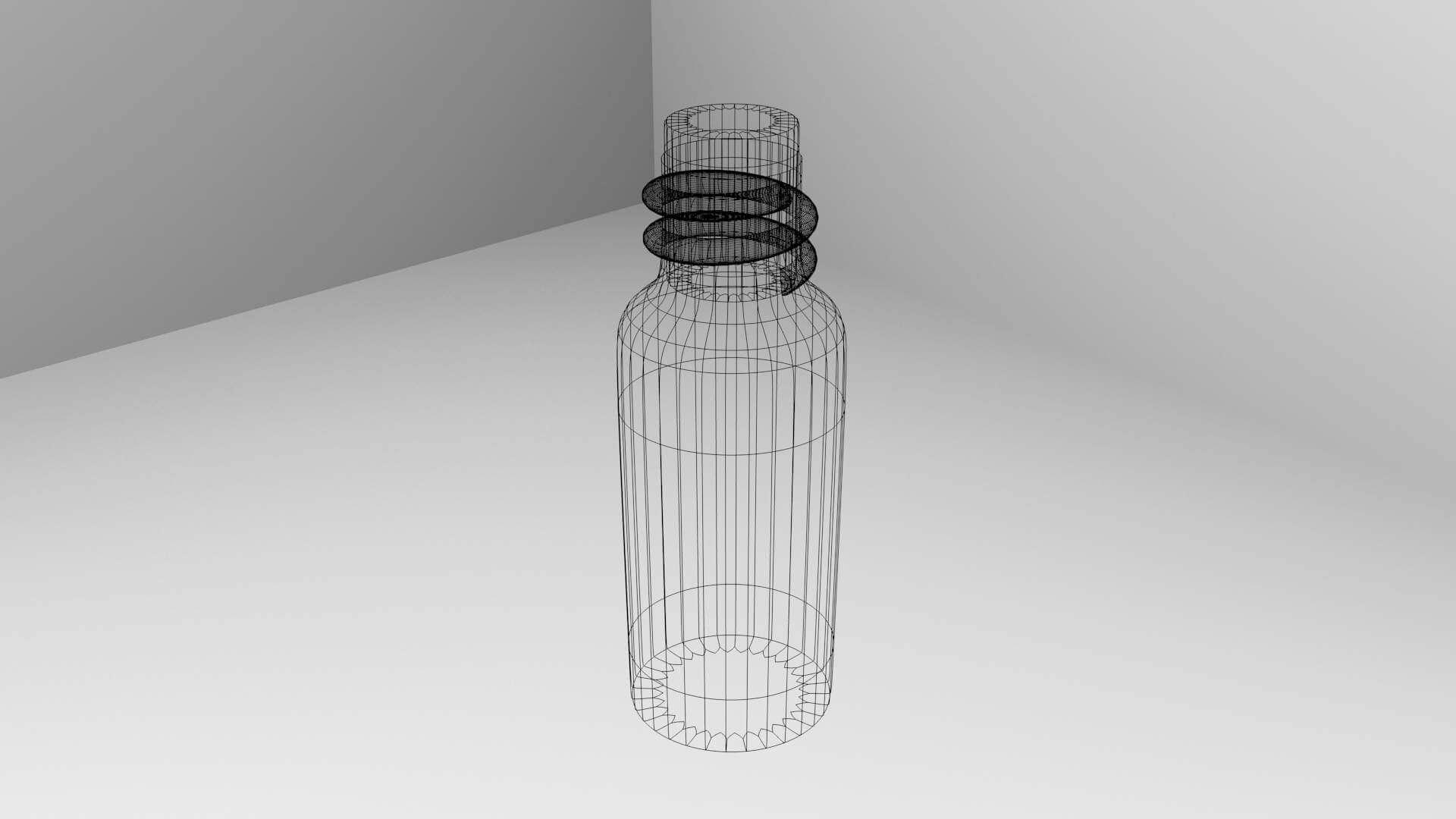 Glass Vial - 3D Model by unos