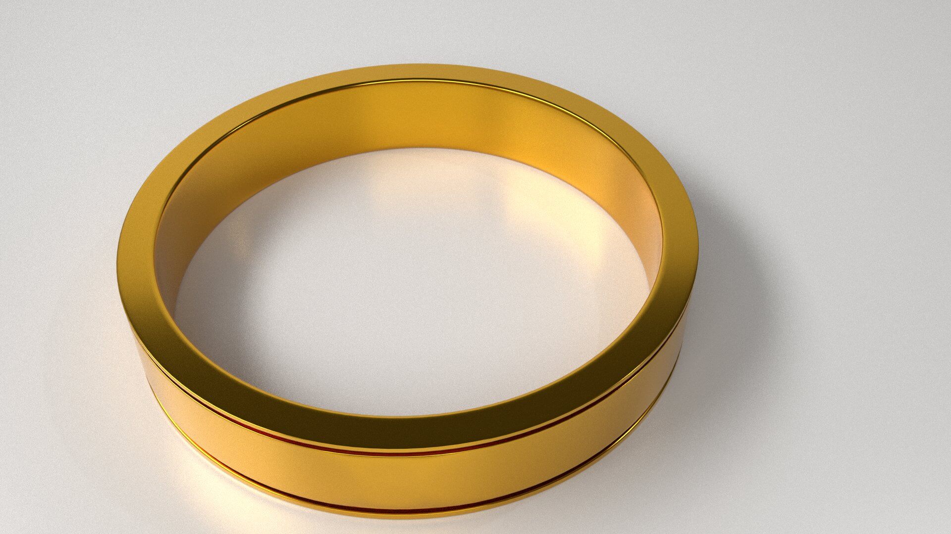 Gold Ring - 3D Model by unos