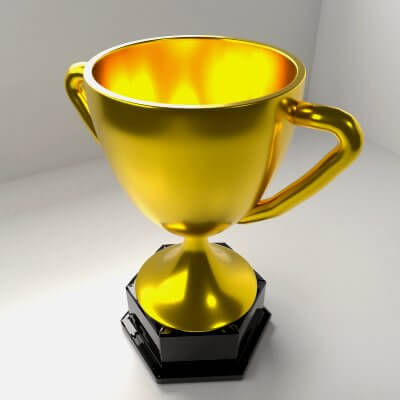 Gold Trophy - 3D Model by unos