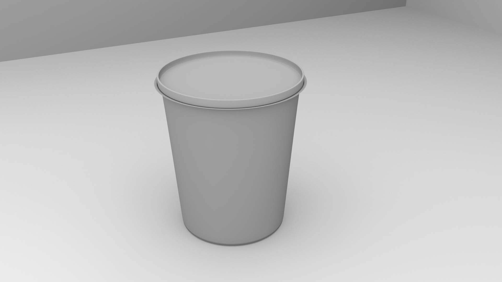 Green Ice Cream Container - 3D Model by unos