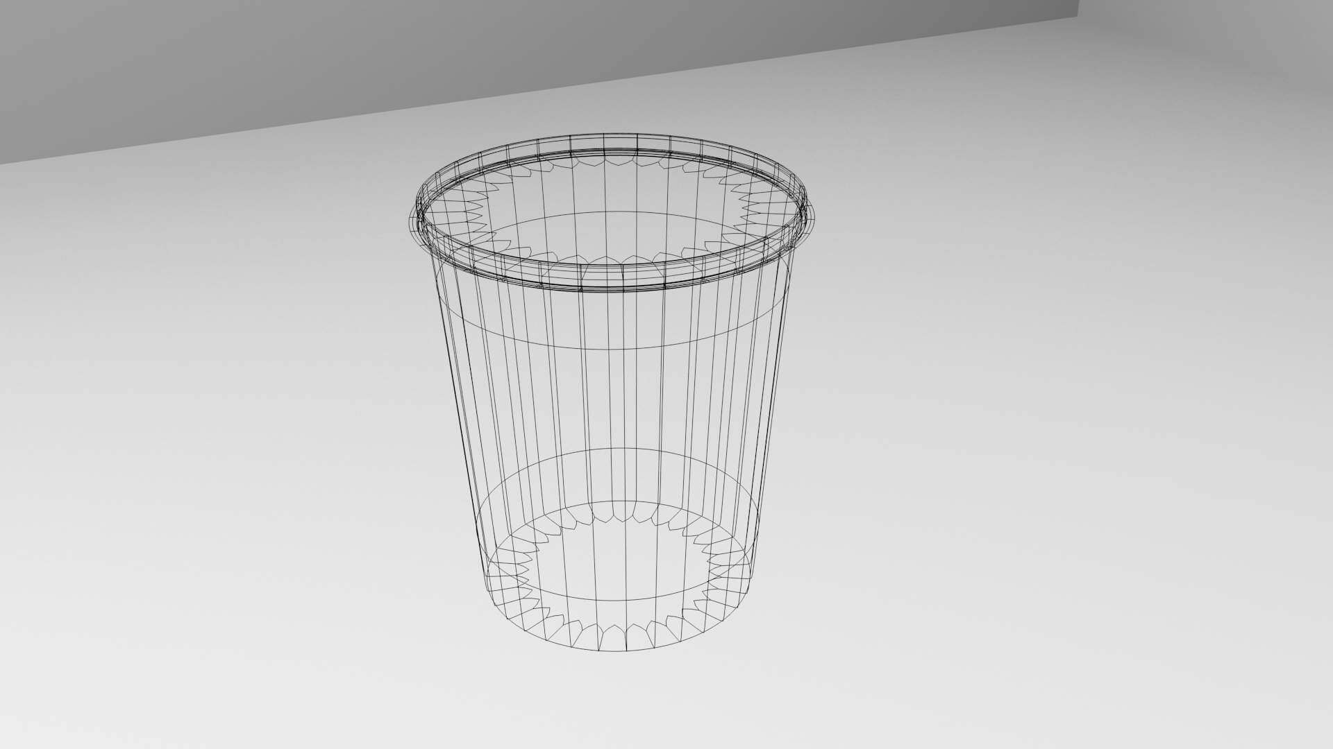 Green Ice Cream Container - 3D Model by unos