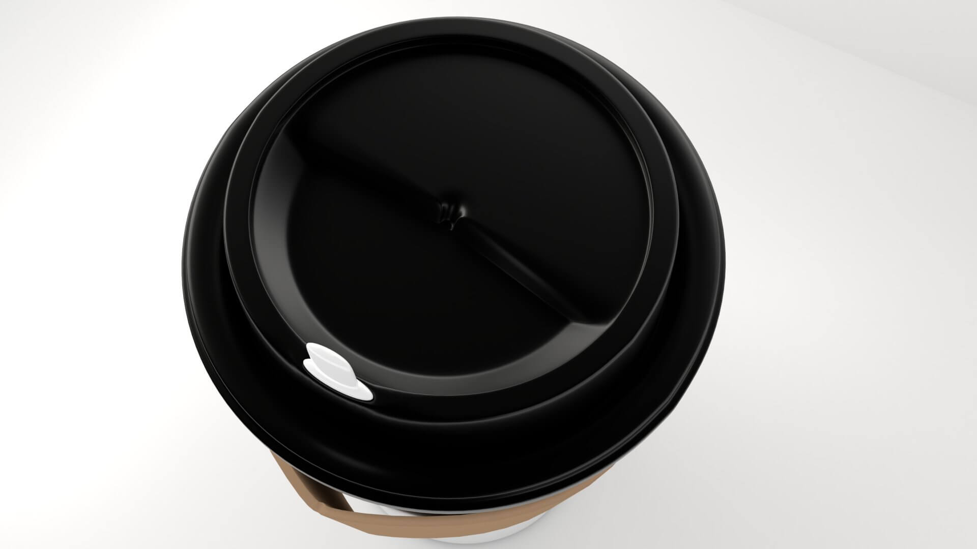 Large Paper Cup with Java Jacket and Stopper - 3D Model by unos