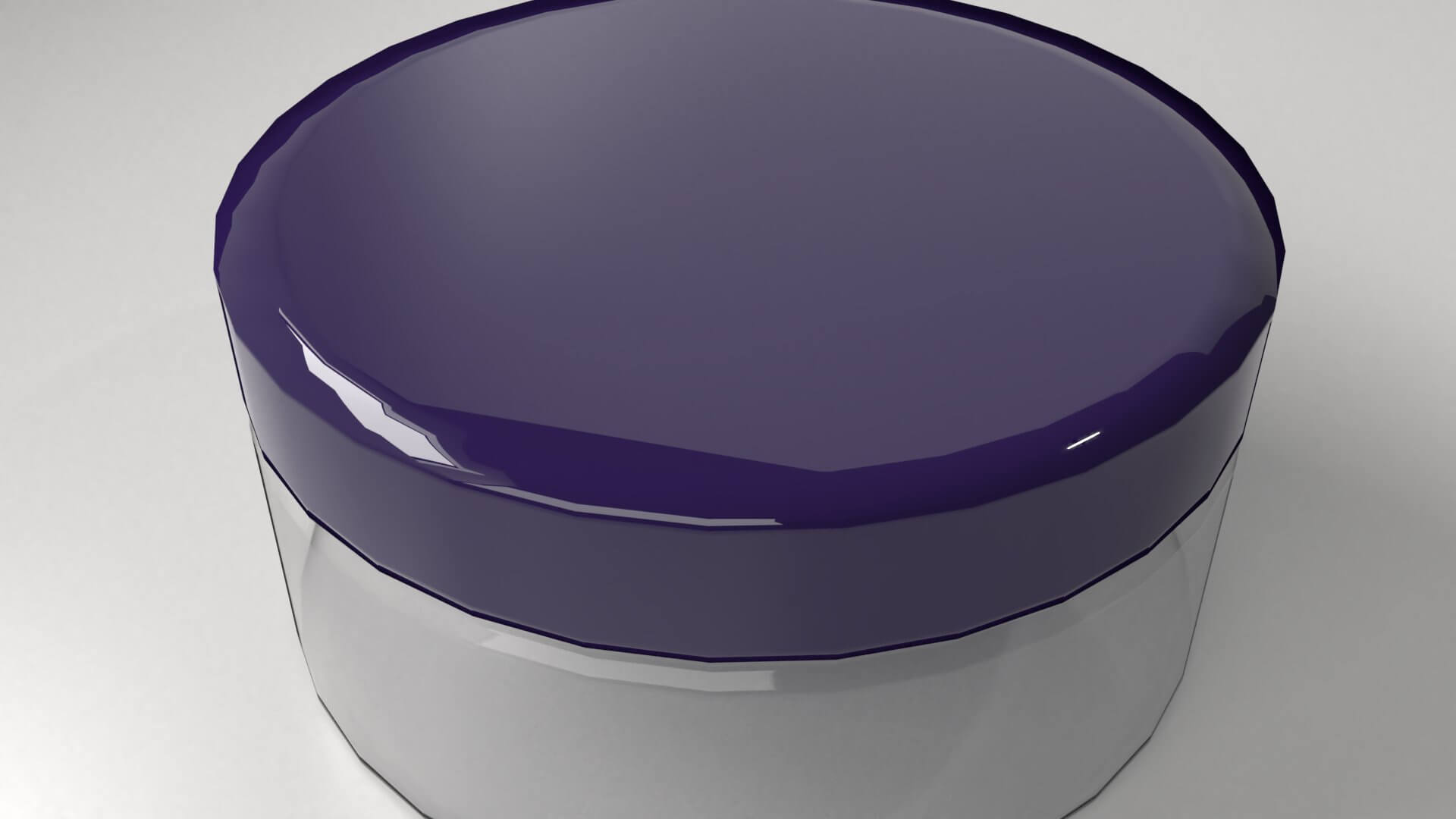 Empty Cream Container - 3D Model by unos