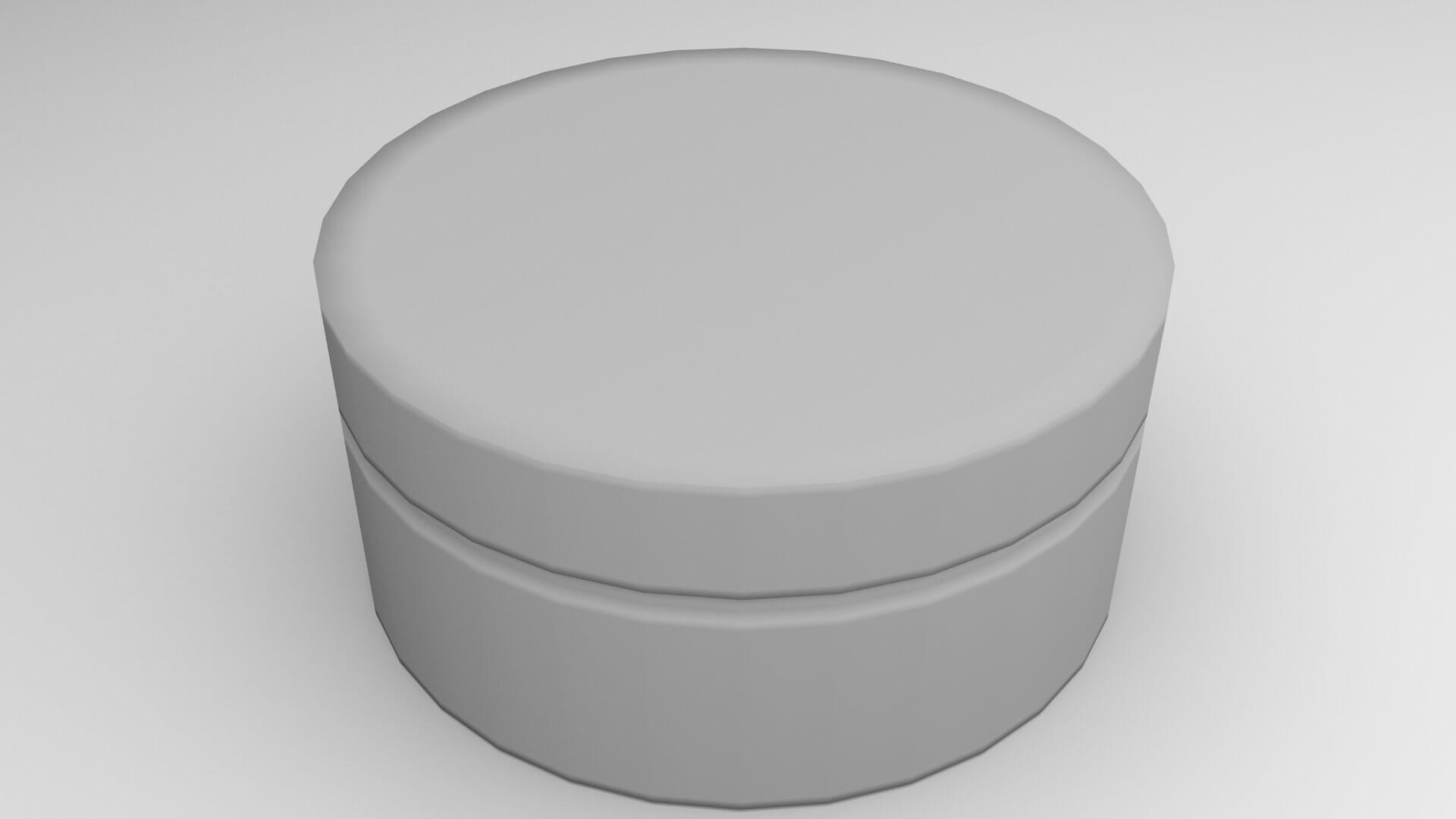 Empty Cream Container - 3D Model by unos