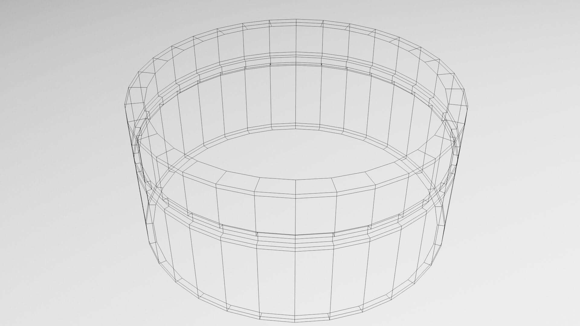 Empty Cream Container - 3D Model by unos