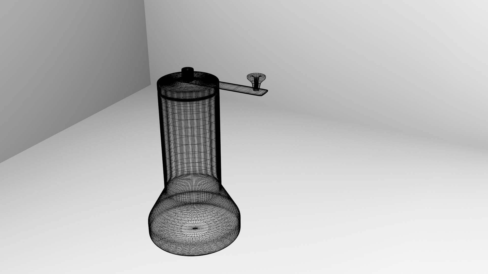 Metal Coffee Bean Grinder - 3D Model by unos