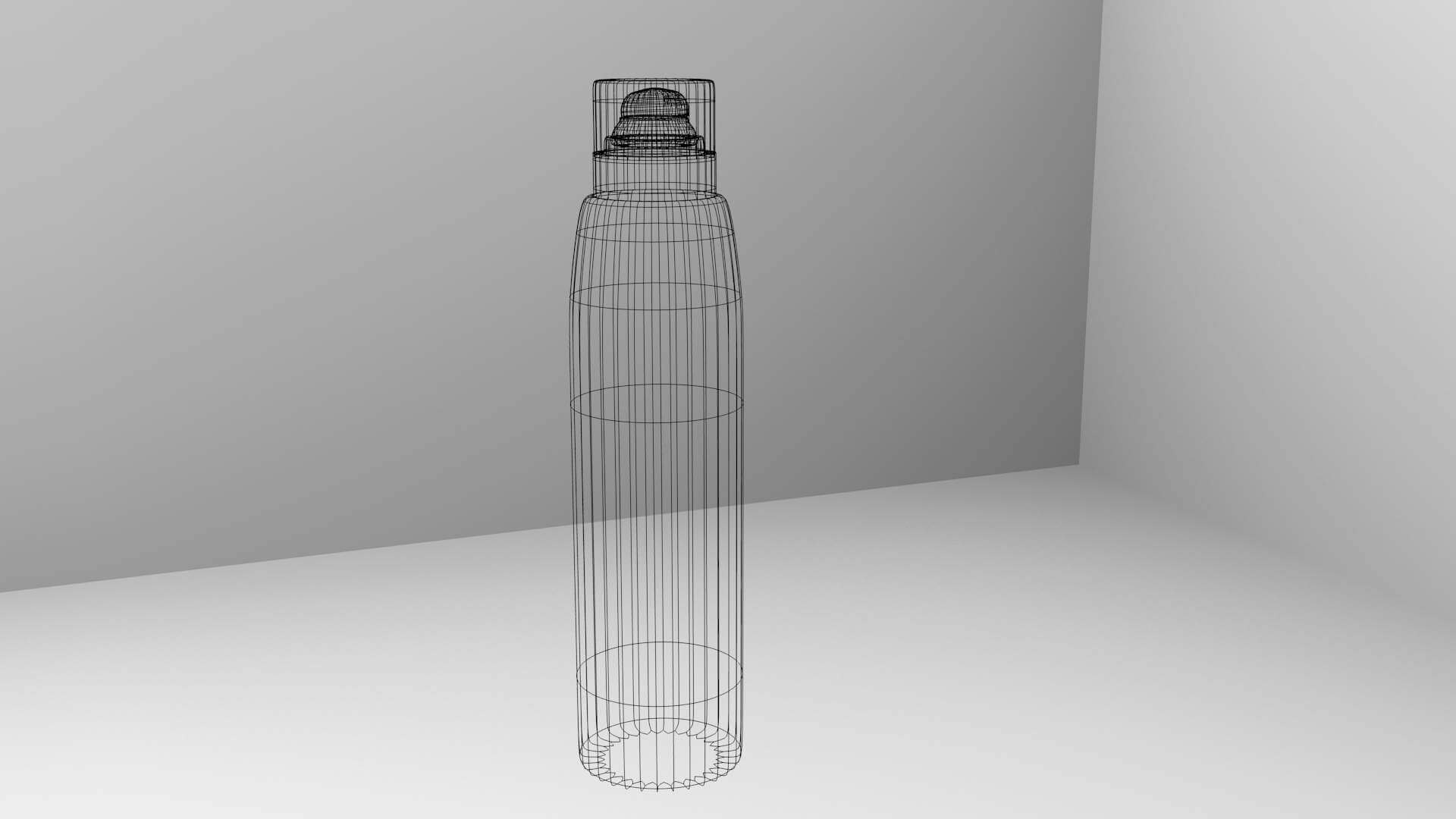 Metal Mousse Spray Bottle - 3D Model by unos