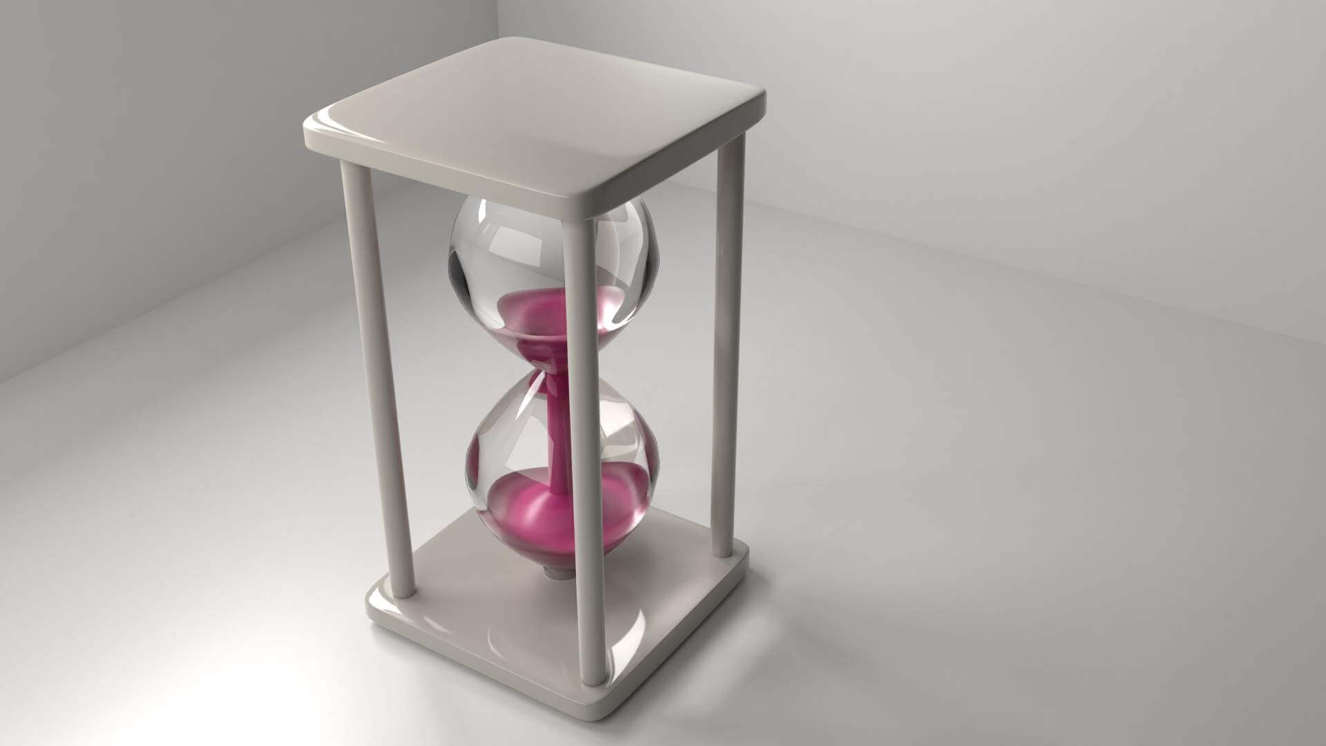 Plastic Hourglass 6 - 3D Model by unos