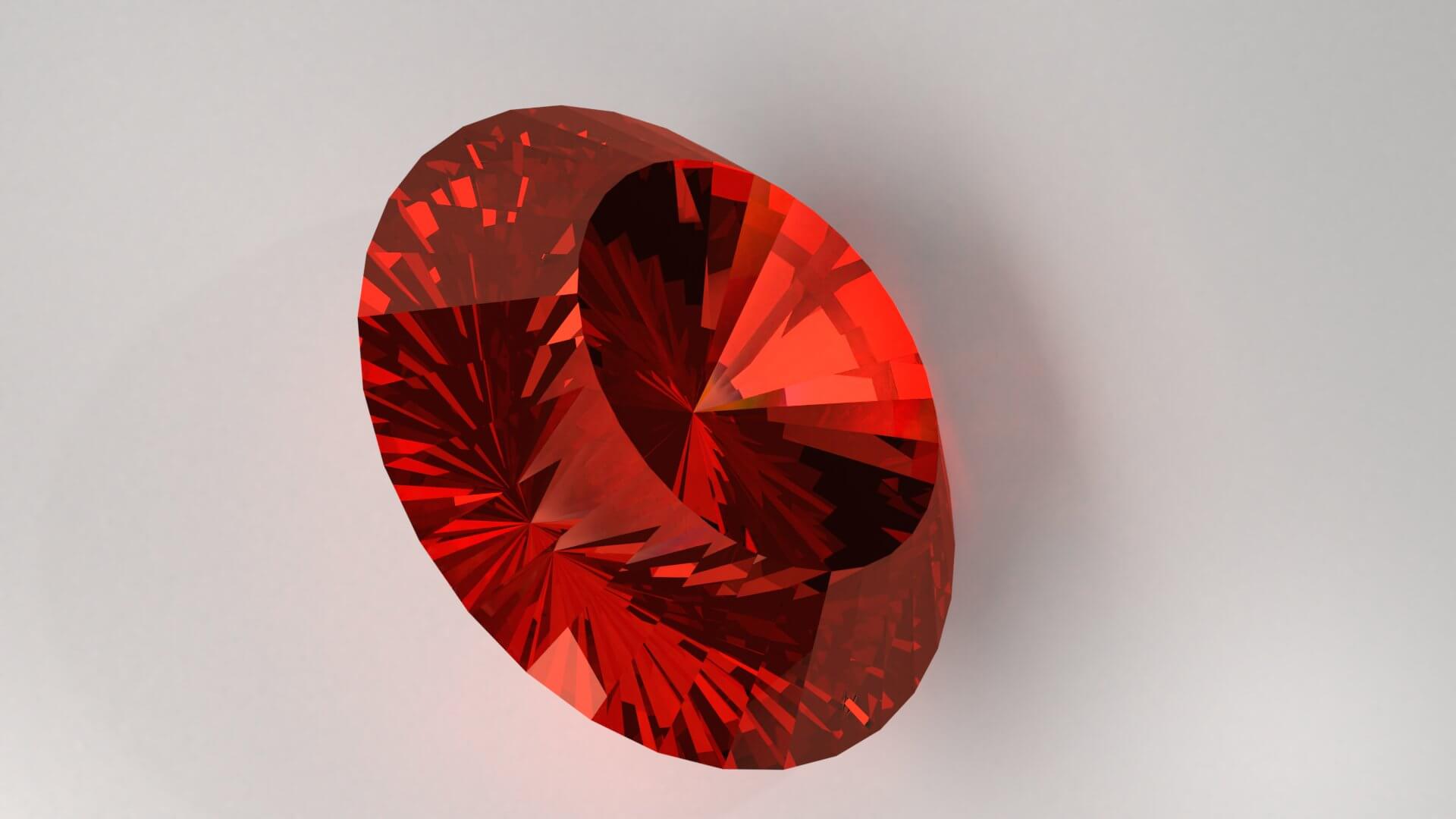 Red Diamond - 3D Model by unos