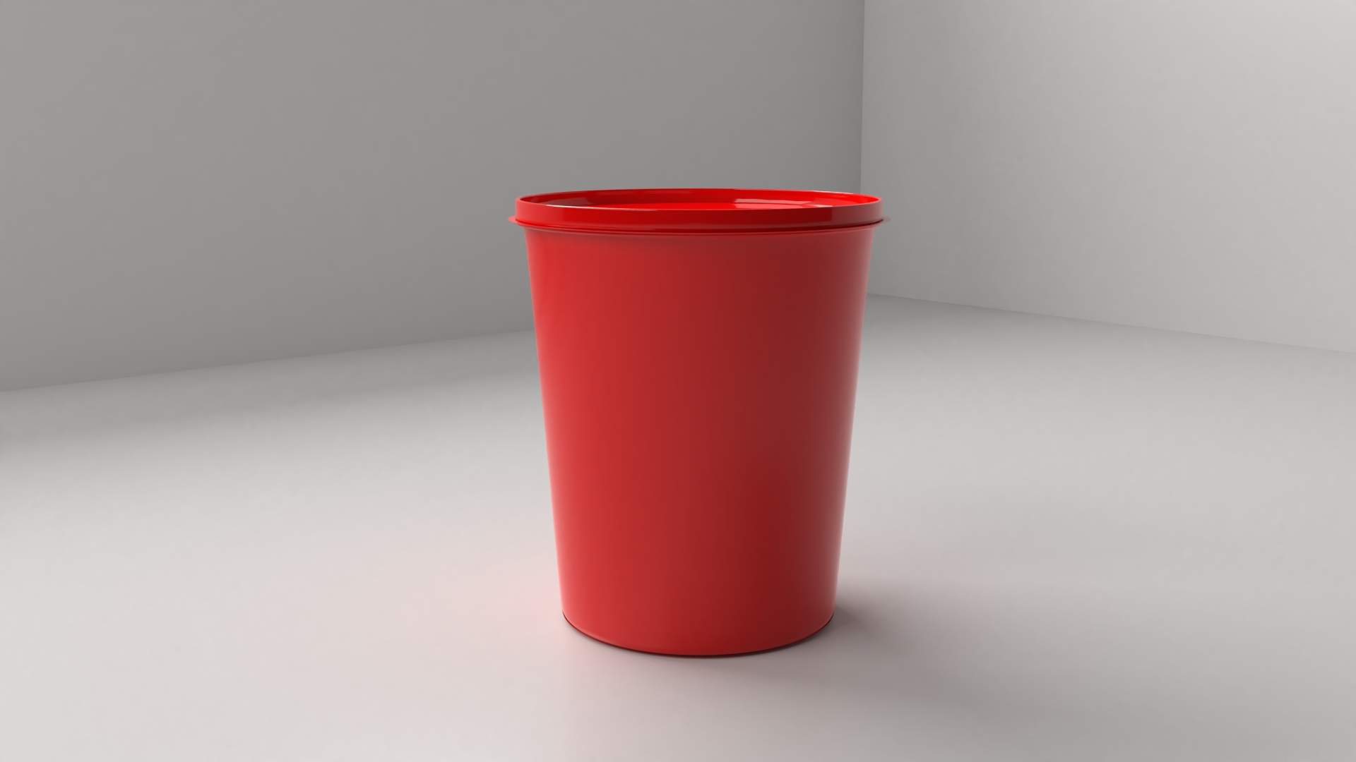 Red Ice Cream Container - 3D Model by unos