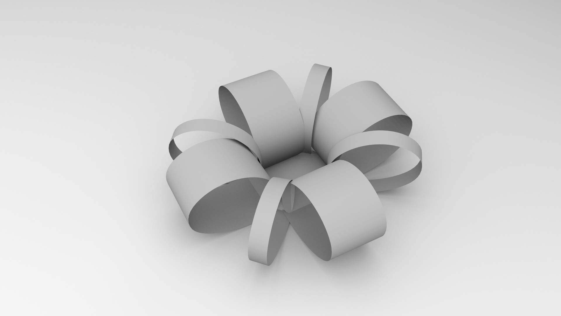 Red Ribbon 1 - 3D Model by unos