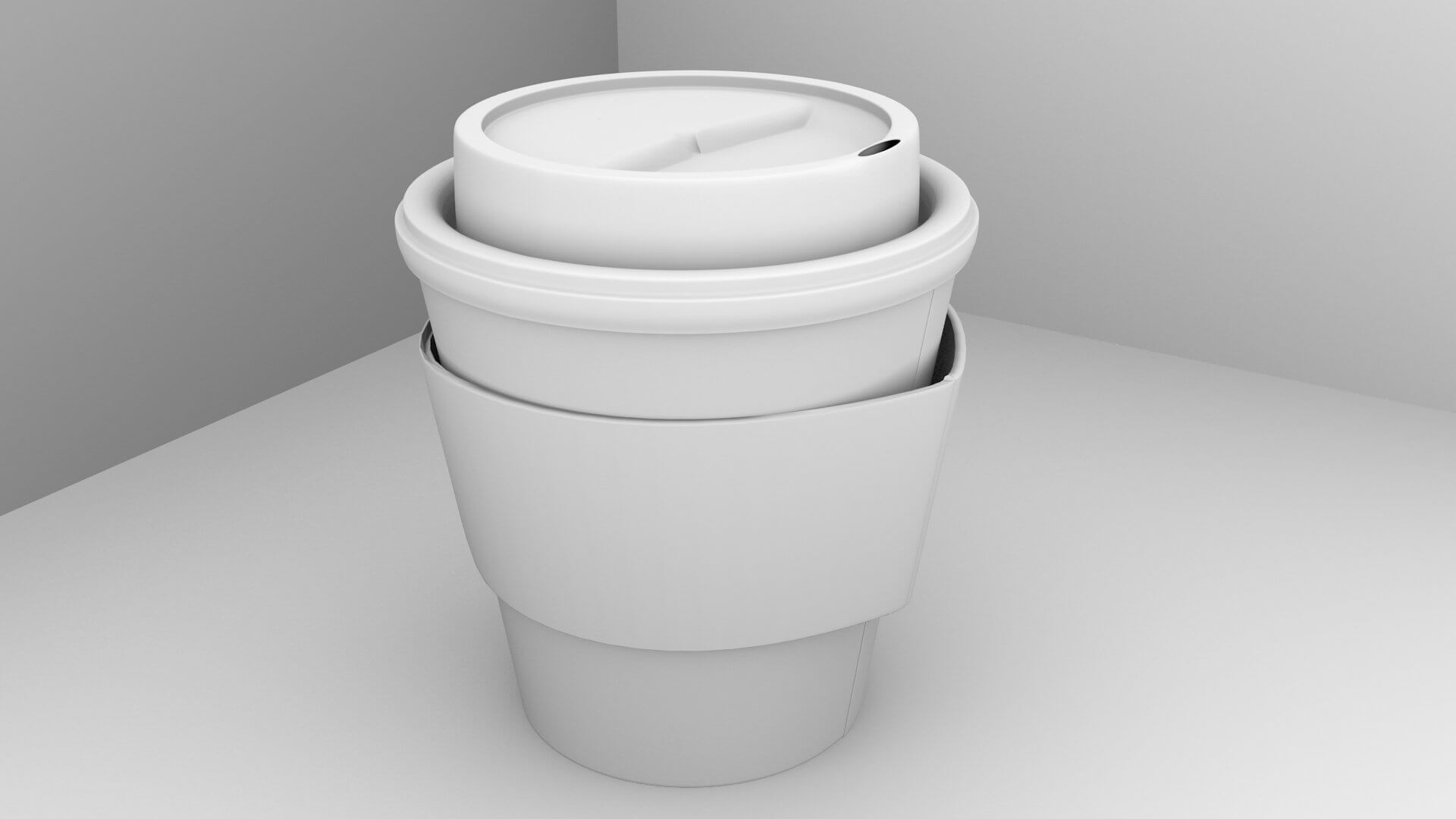 Cup with Java Jacket - 3D Model by unos