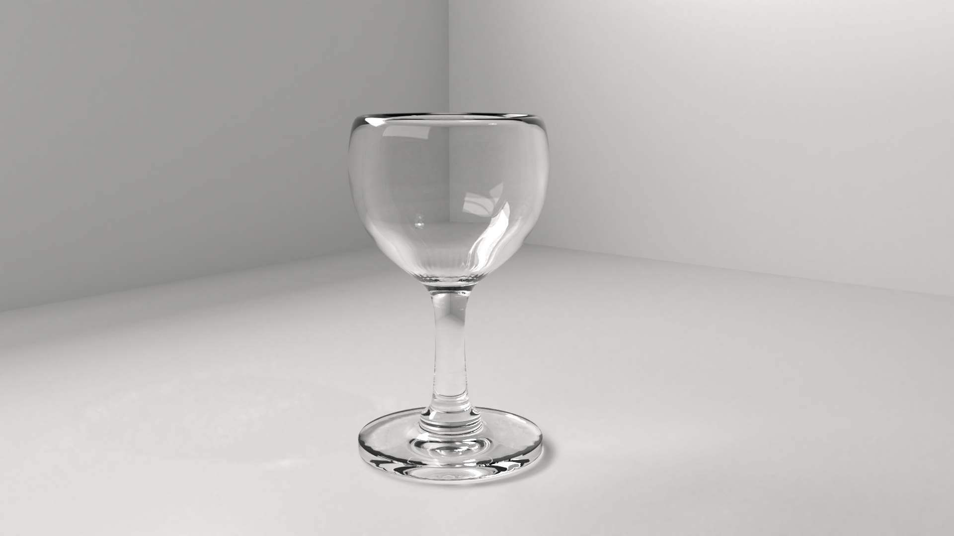 Wine Glass - 3D Model by unos