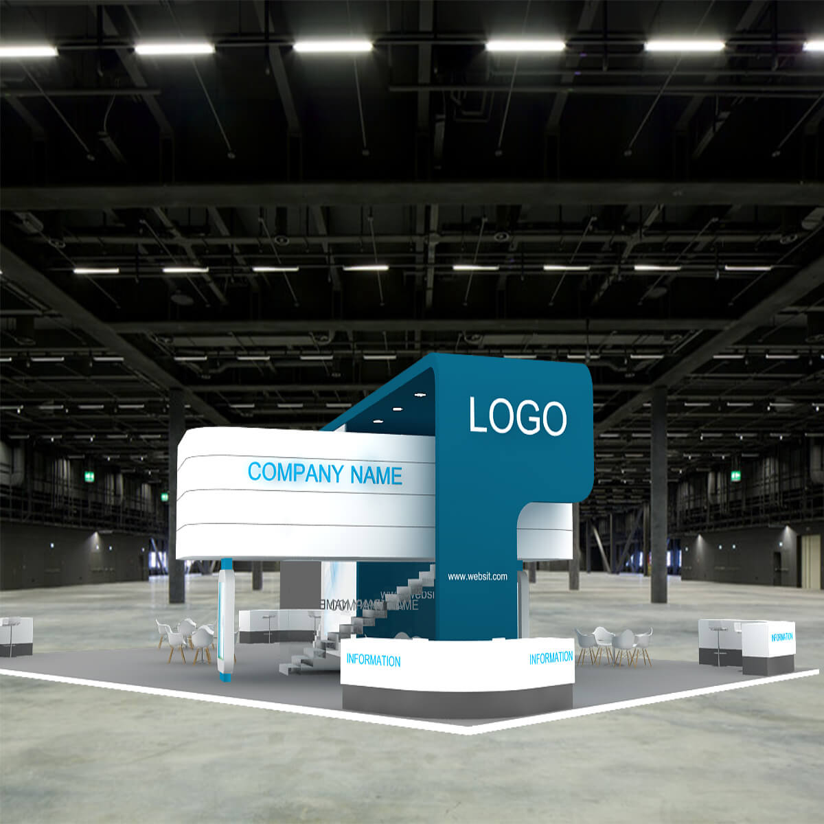 3D Exhibition Booth Design by unrealdeveloper