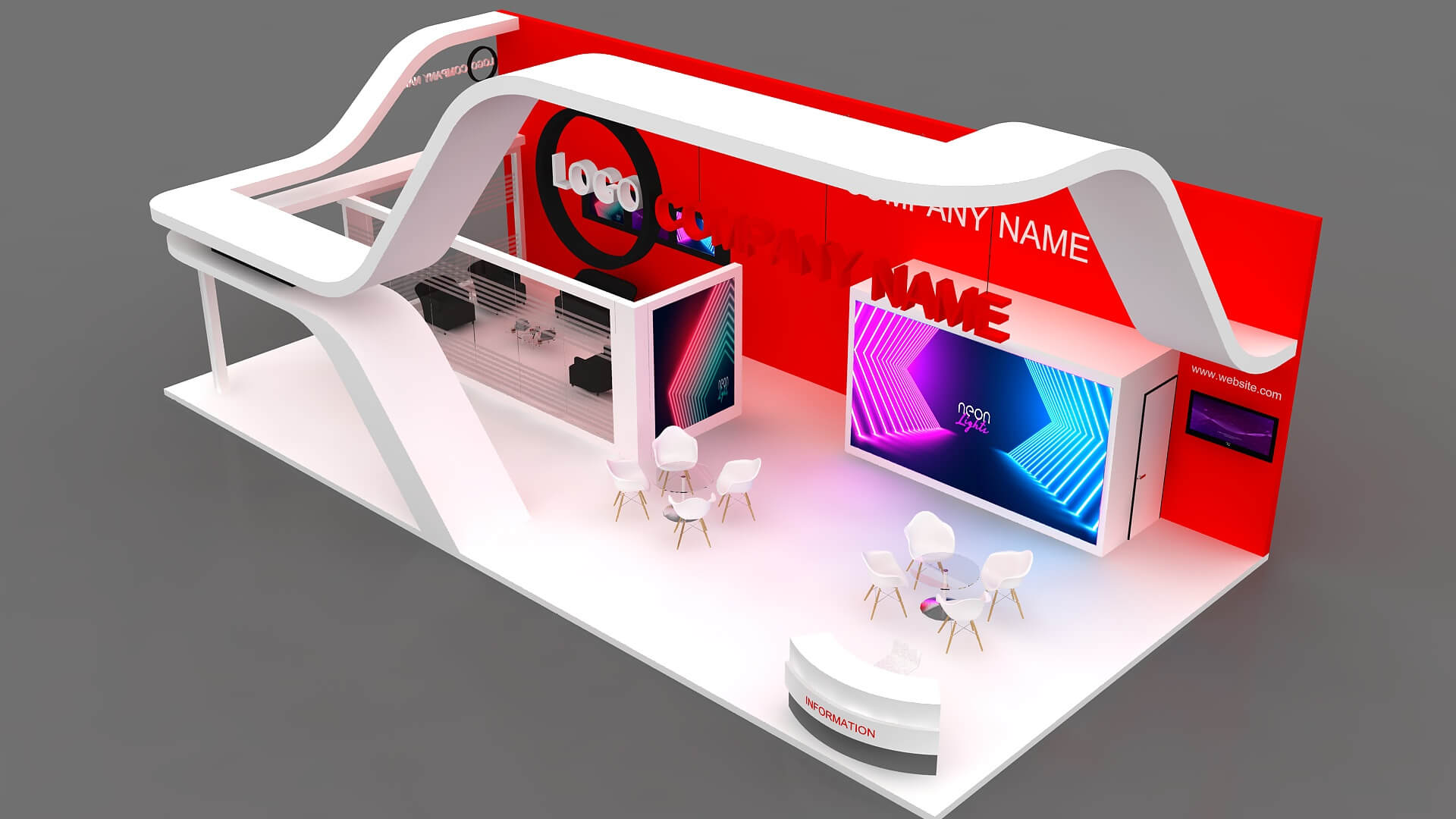 3D Exhibition Booth Design by unrealdeveloper