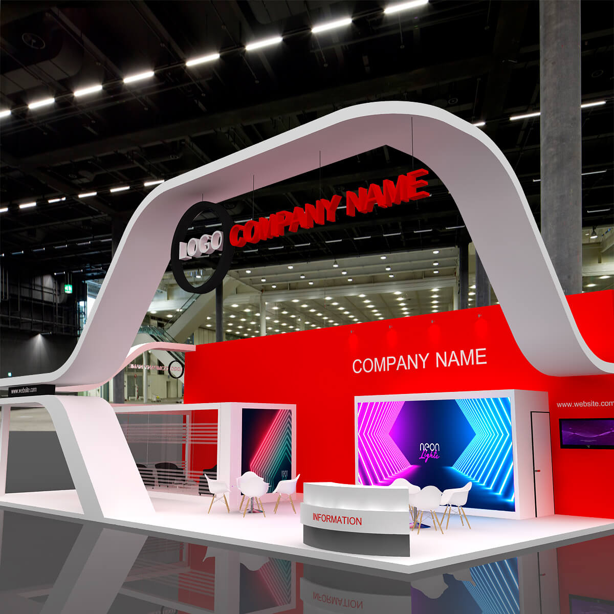 3D Exhibition Booth Design by unrealdeveloper