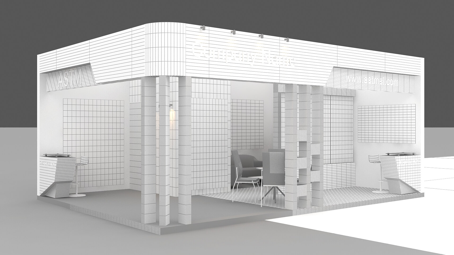 3D Exhibition Booth Model by unrealdeveloper