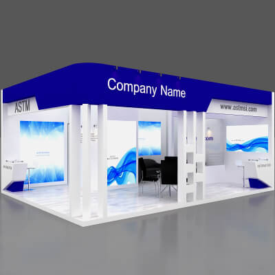 3D Exhibition Booth Model by unrealdeveloper