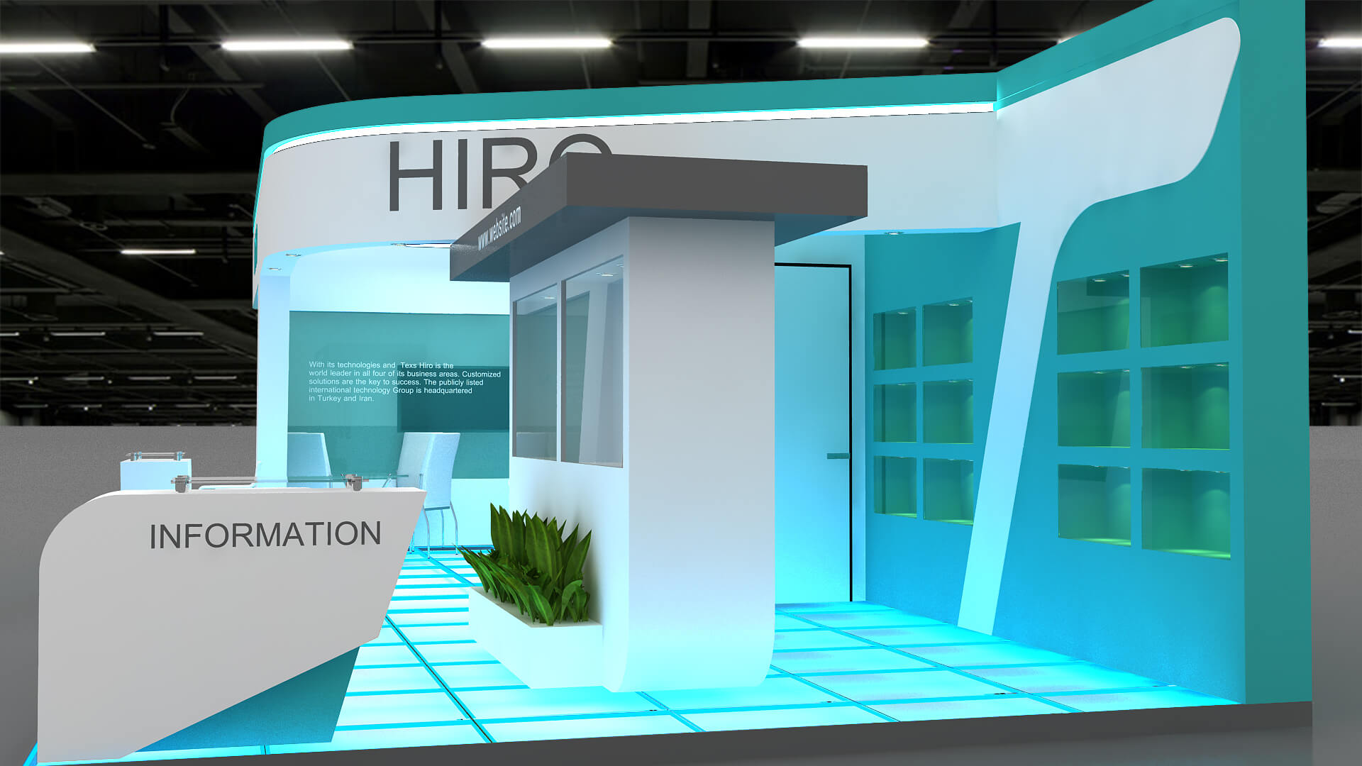 3D Exhibition Booth Model by unrealdeveloper