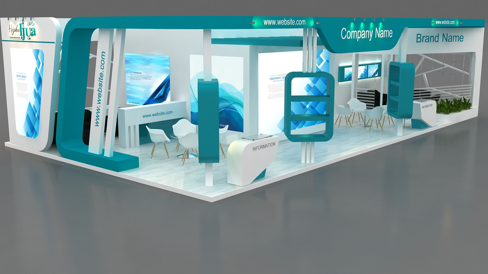 Booth 3D Design by unrealdeveloper