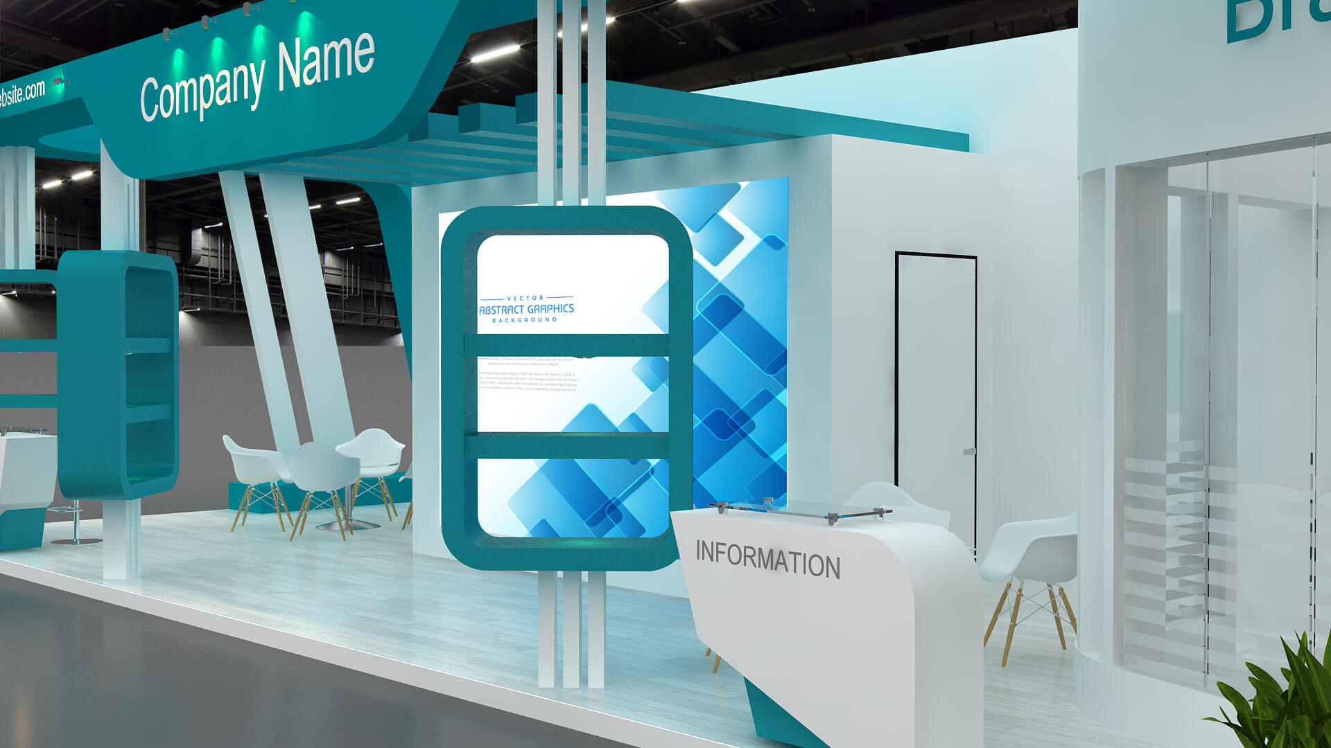 Booth 3D Design by unrealdeveloper