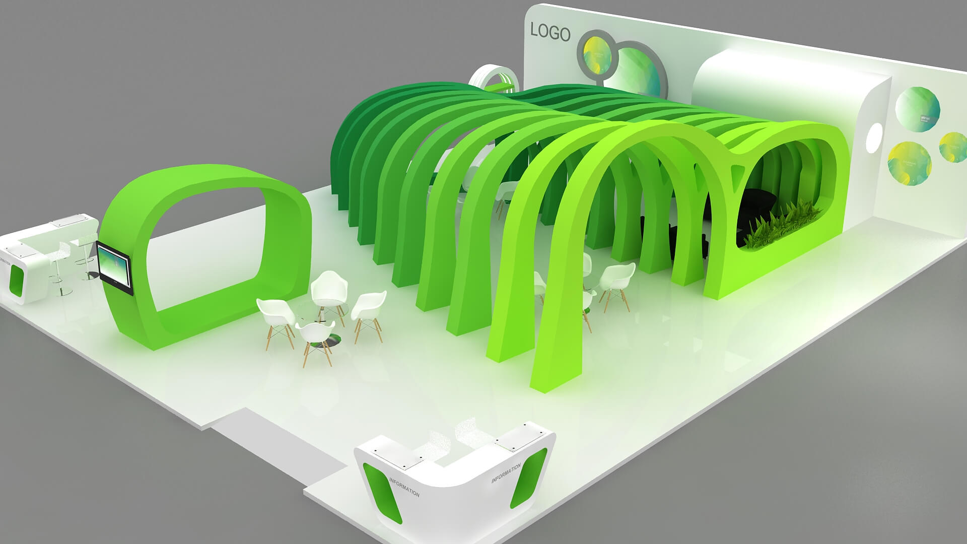 Booth 3D Design by unrealdeveloper