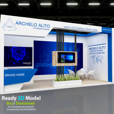 Booth 3D Design-408 by unrealdeveloper