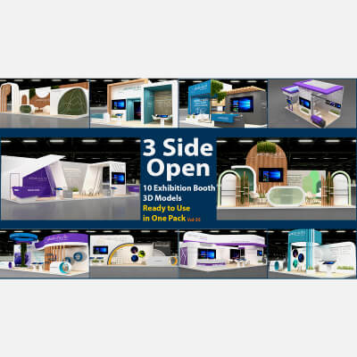 Collection35-3 Side Open 3D Model by unrealdeveloper