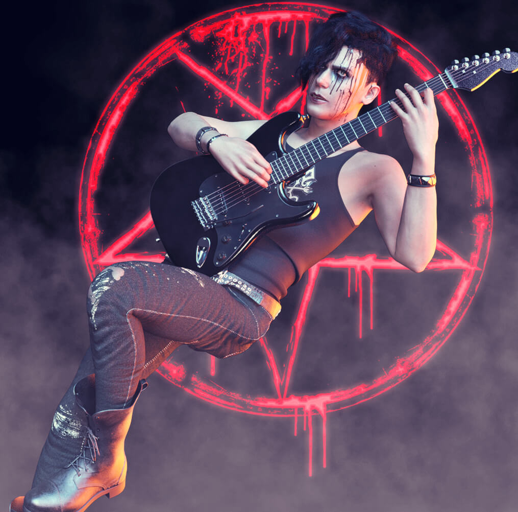 Sacred Blasphemy 3D Render, Digital Art by upirium