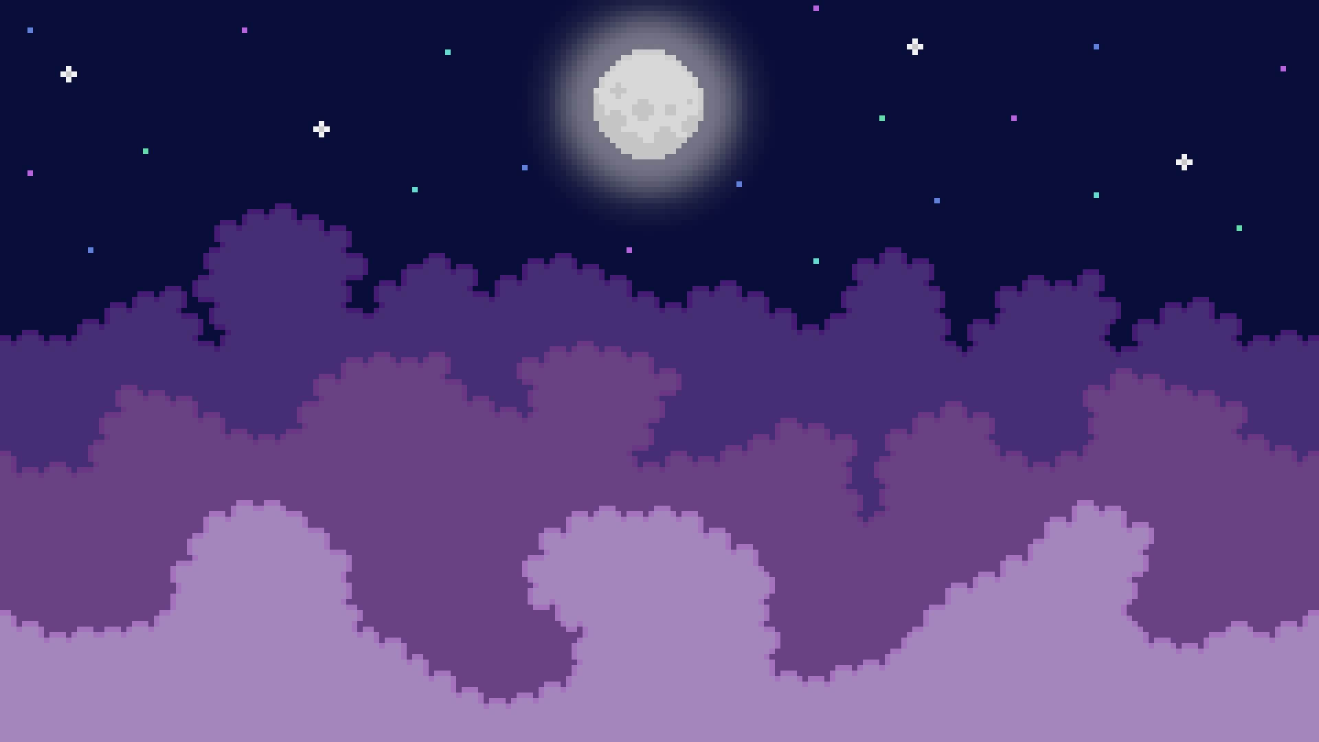 3 Parallax Sky Backgrounds - Pixel Art 2D Game Asset by UpXelArt