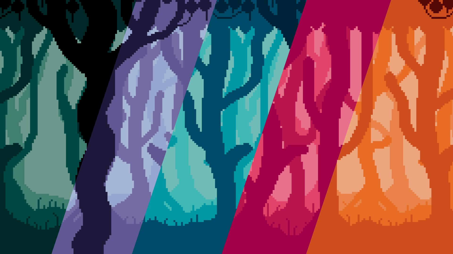 5 Parallax Enchanted Forest Backgrounds - Pixel Art 2D Game Asset by ...