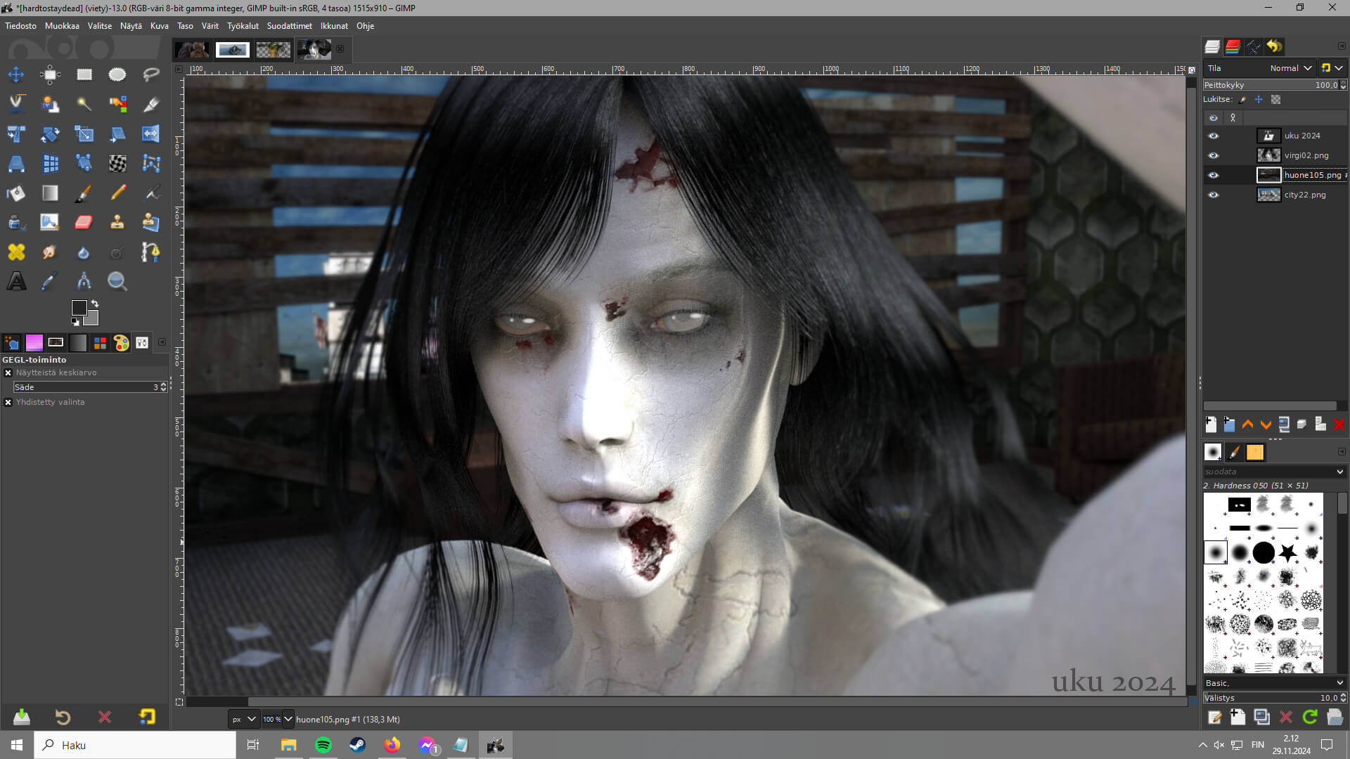 Hard to stay dead 3D Render, Digital Art by uqotus