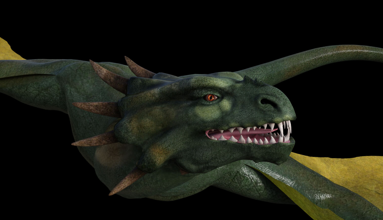 Wyvern's freedom 3D Render, Digital Art by uqotus