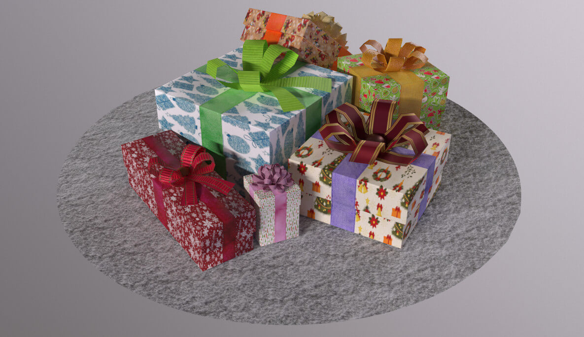 Gift Boxes - 3D Model by Uragan27
