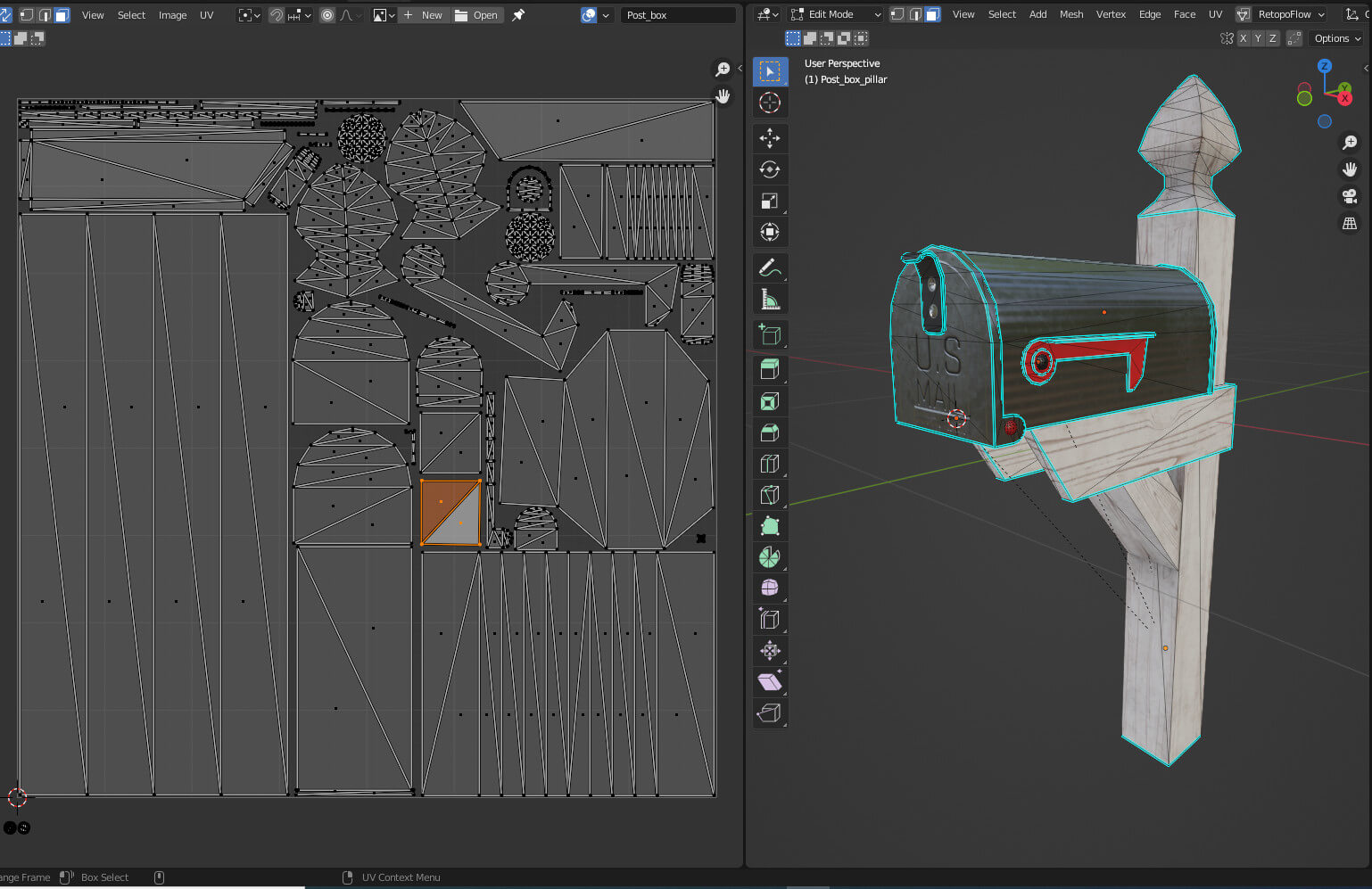 Post Box - 3D Model by Uragan27