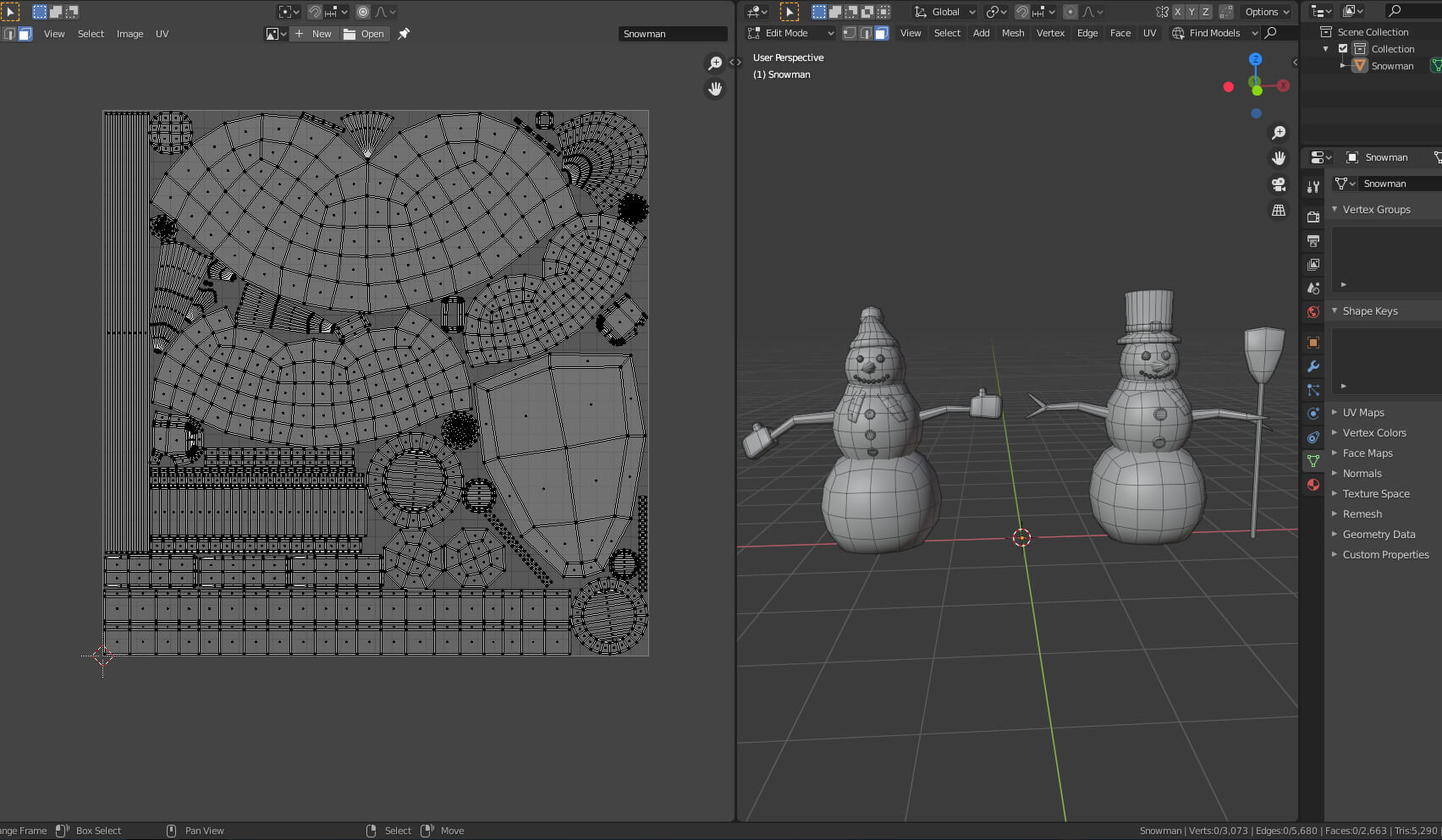 Snowmen - 3D Model by Uragan27