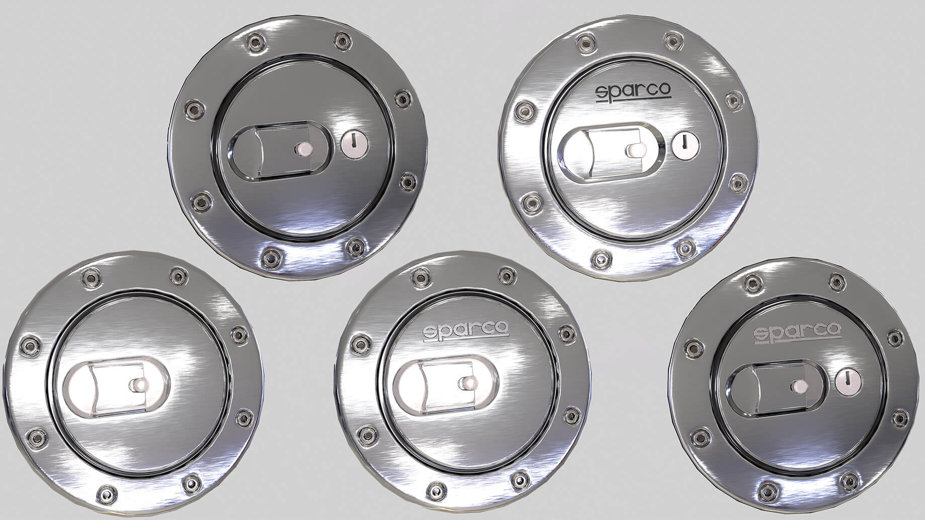 Sport Fuel Caps - 3D Model by Uragan27