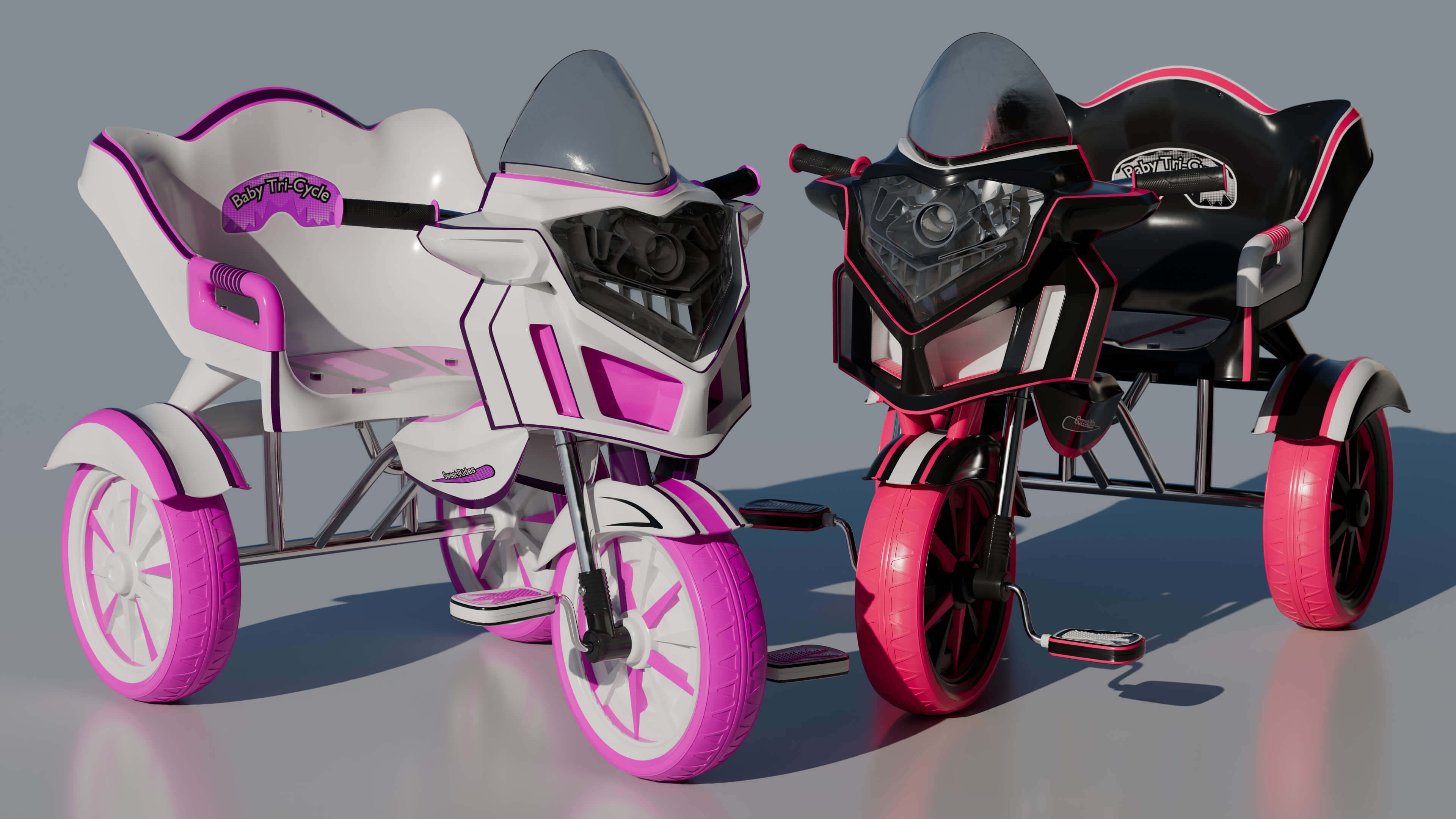 Baby Tri-Cycle 3D Model by Usama_Mughal