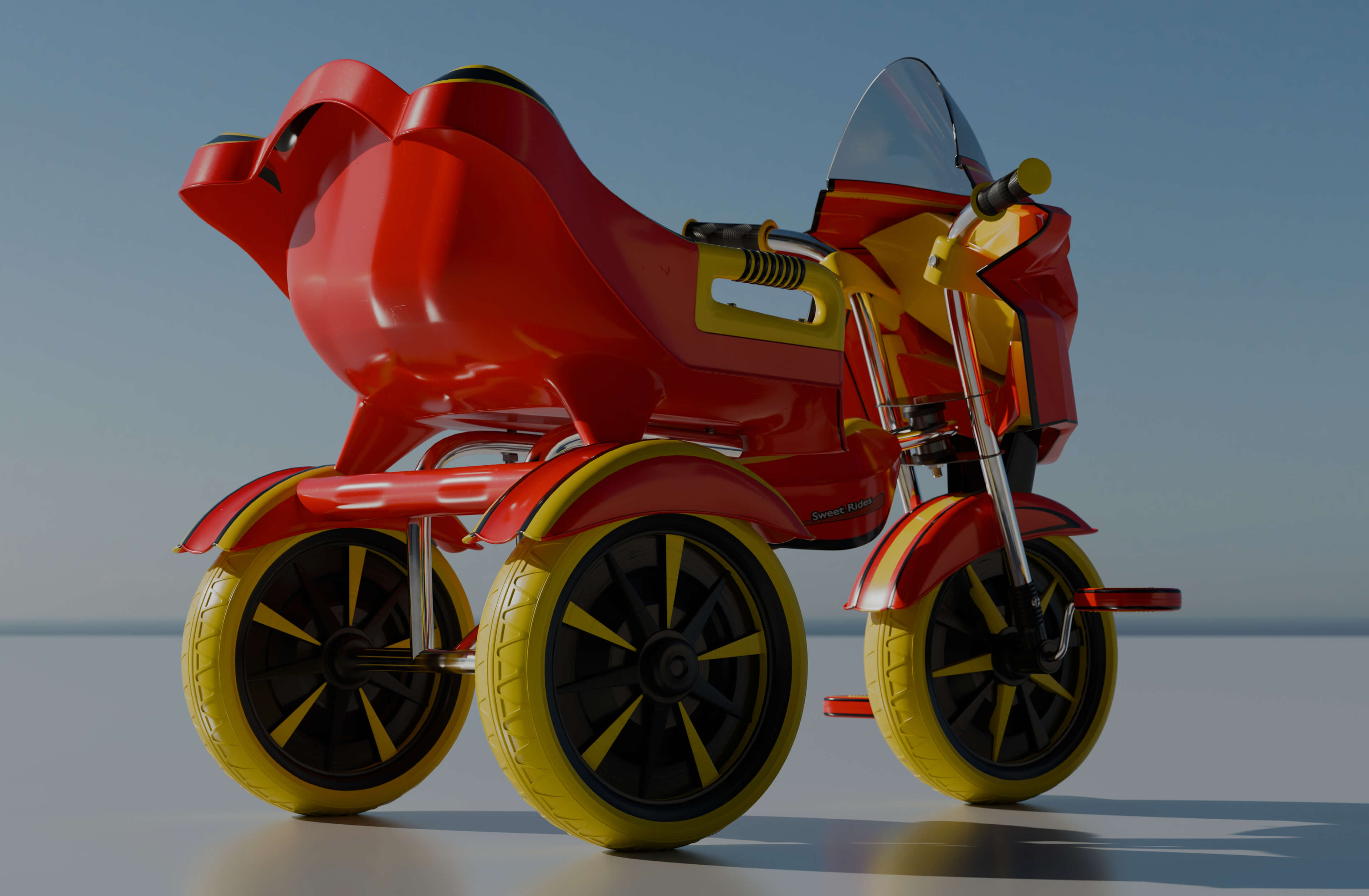 Baby Tri-Cycle 3D Model by Usama_Mughal