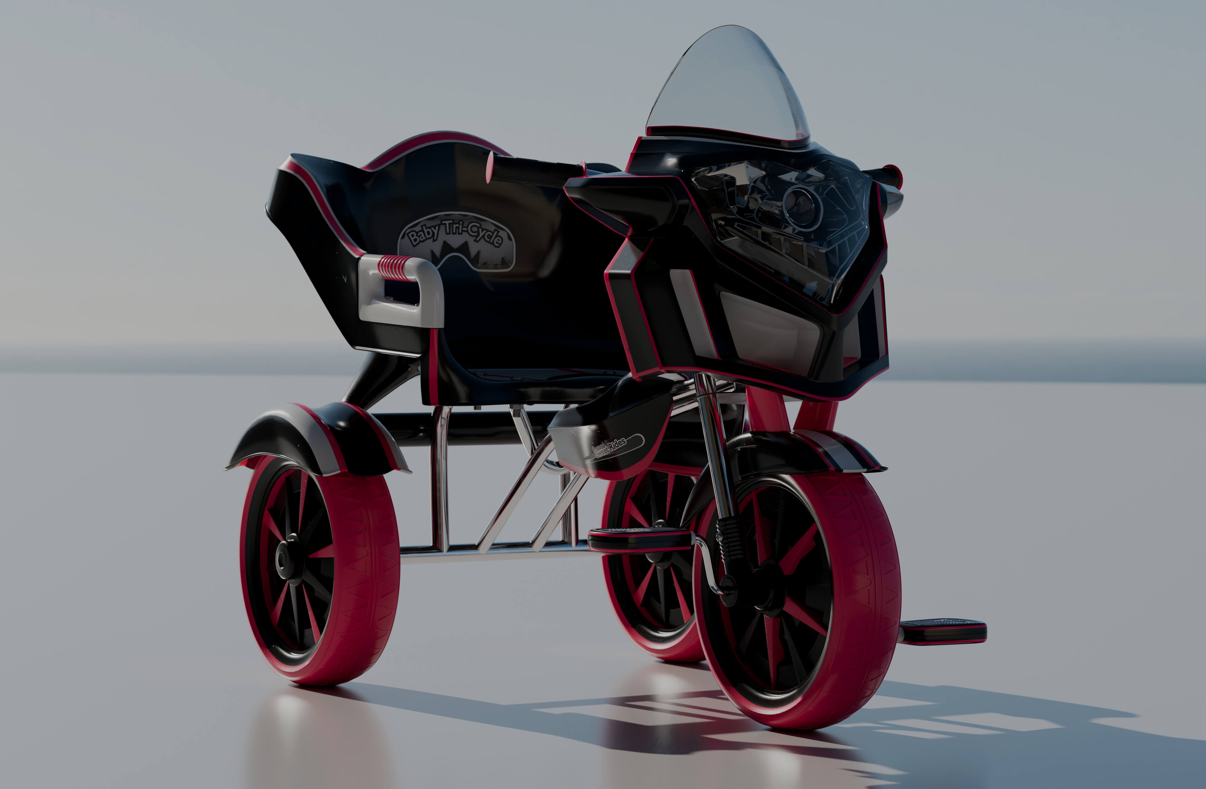 Baby Tri-Cycle 3D Model by Usama_Mughal