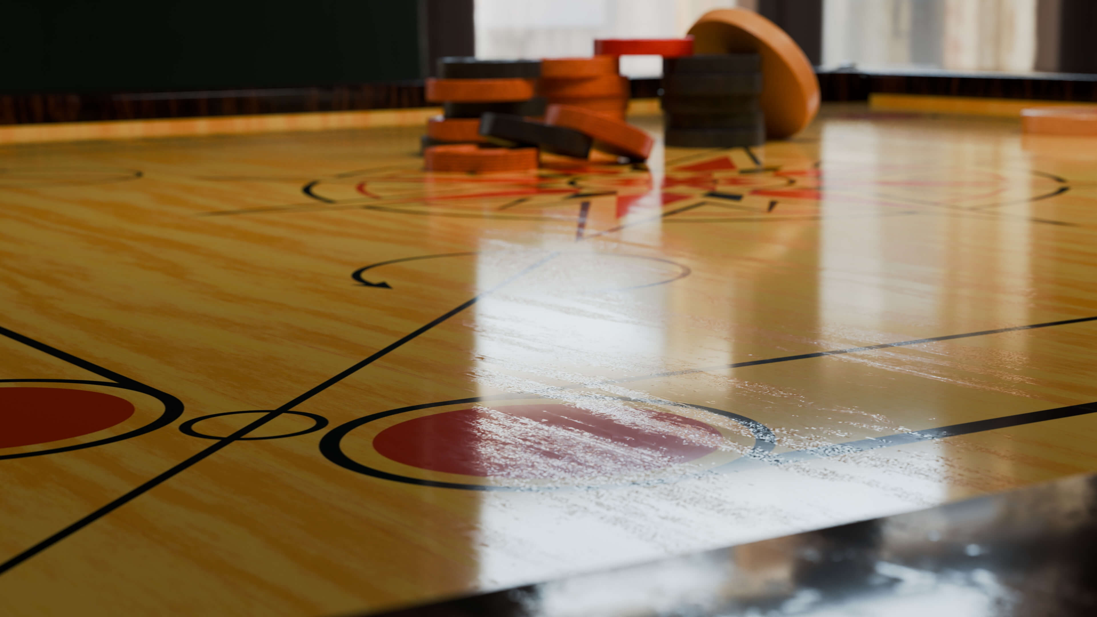 Carrom Board - 3D Model by Usama_Mughal