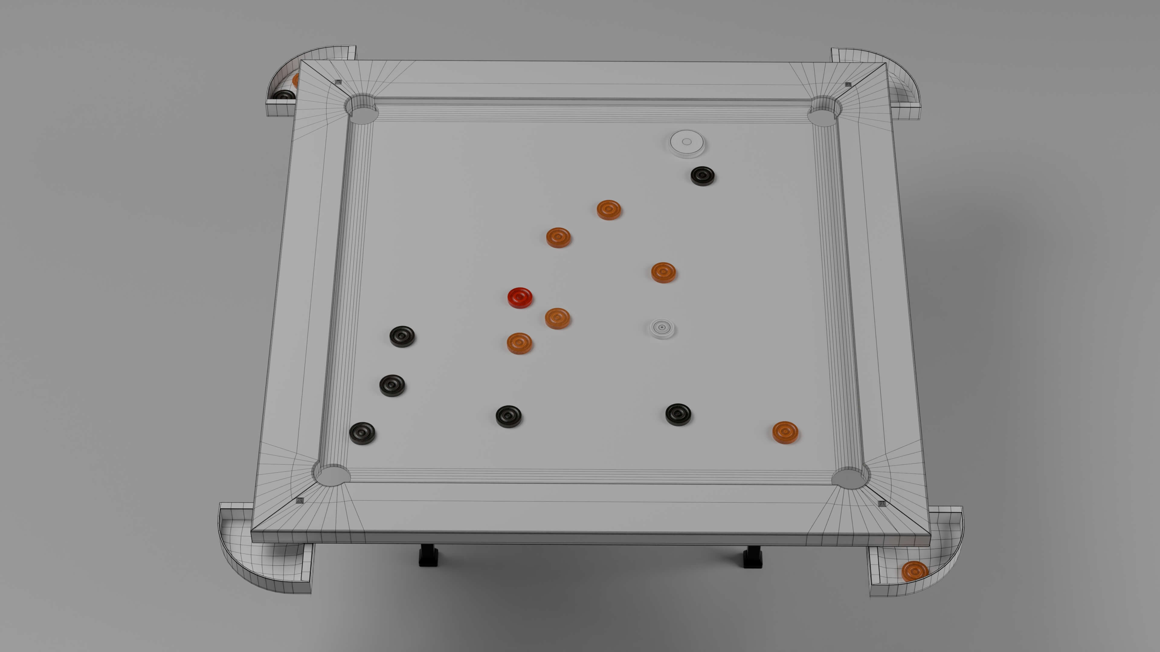 Carrom Board - 3D Model by Usama_Mughal