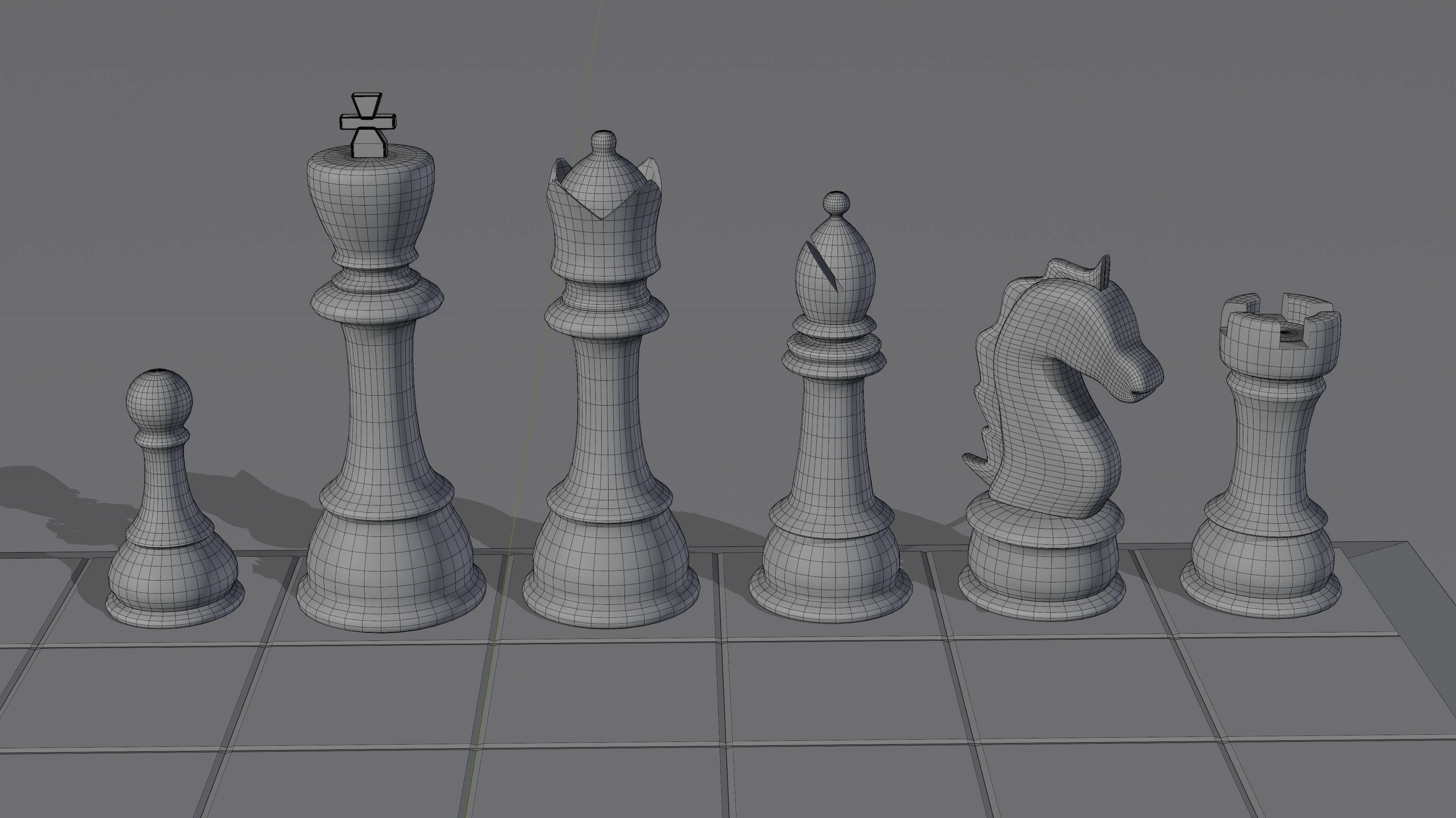 Chessboard With Chess Pieces - Free 3D Model by Usama_Mughal