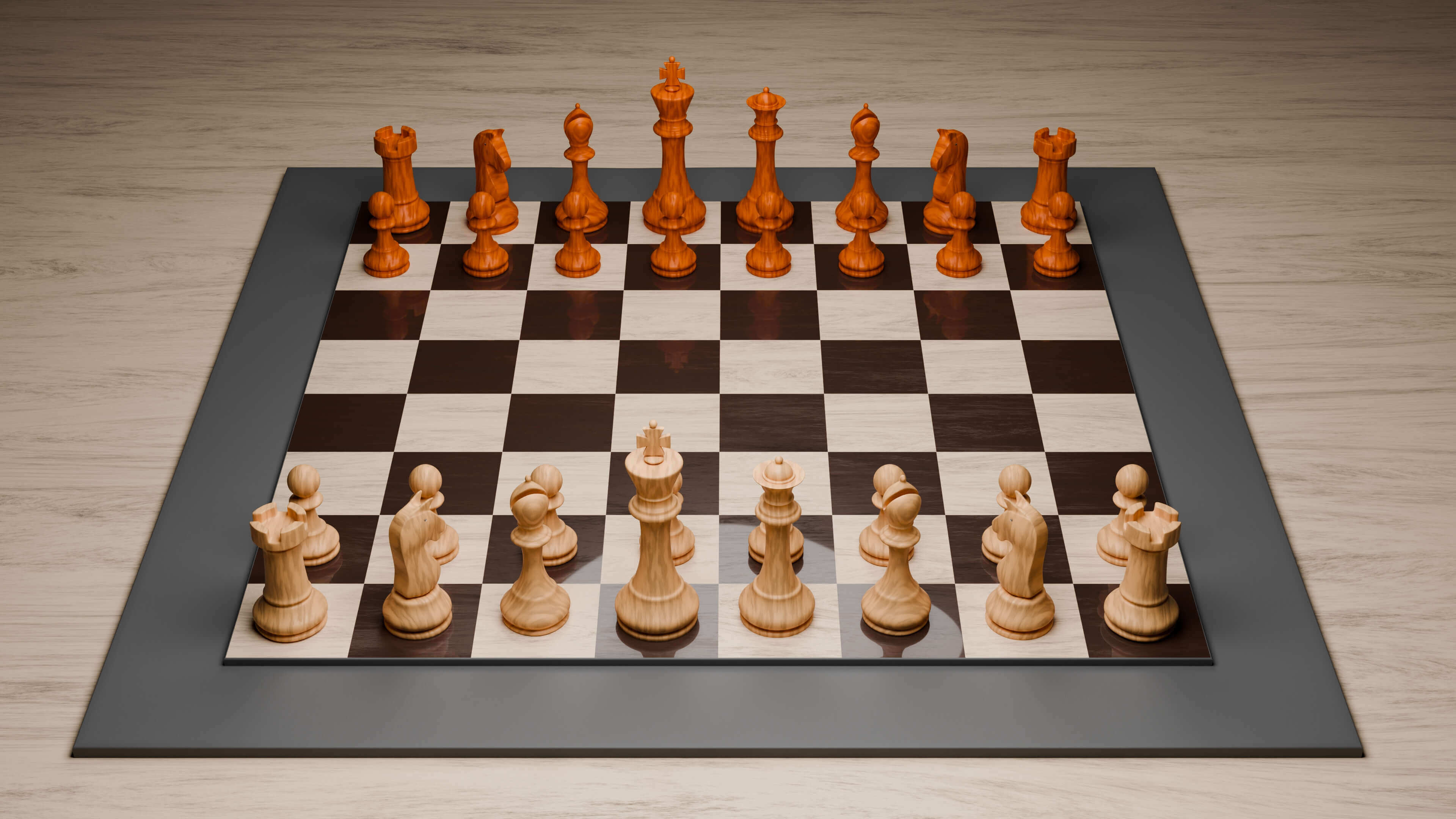 Wooden Chess - 3D Model by Usama_Mughal