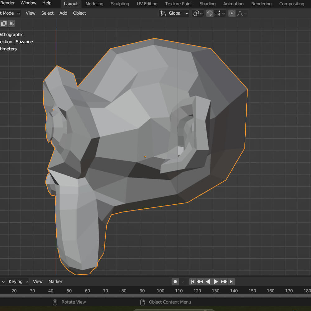Suzanna Monkey Animation Model by utkirovna