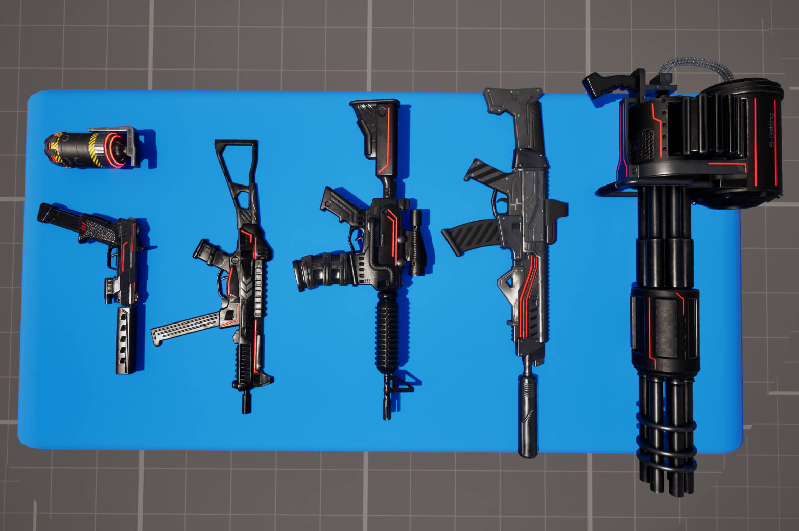 Next-Gen Gun Collection 3D Model by V-Enterprises