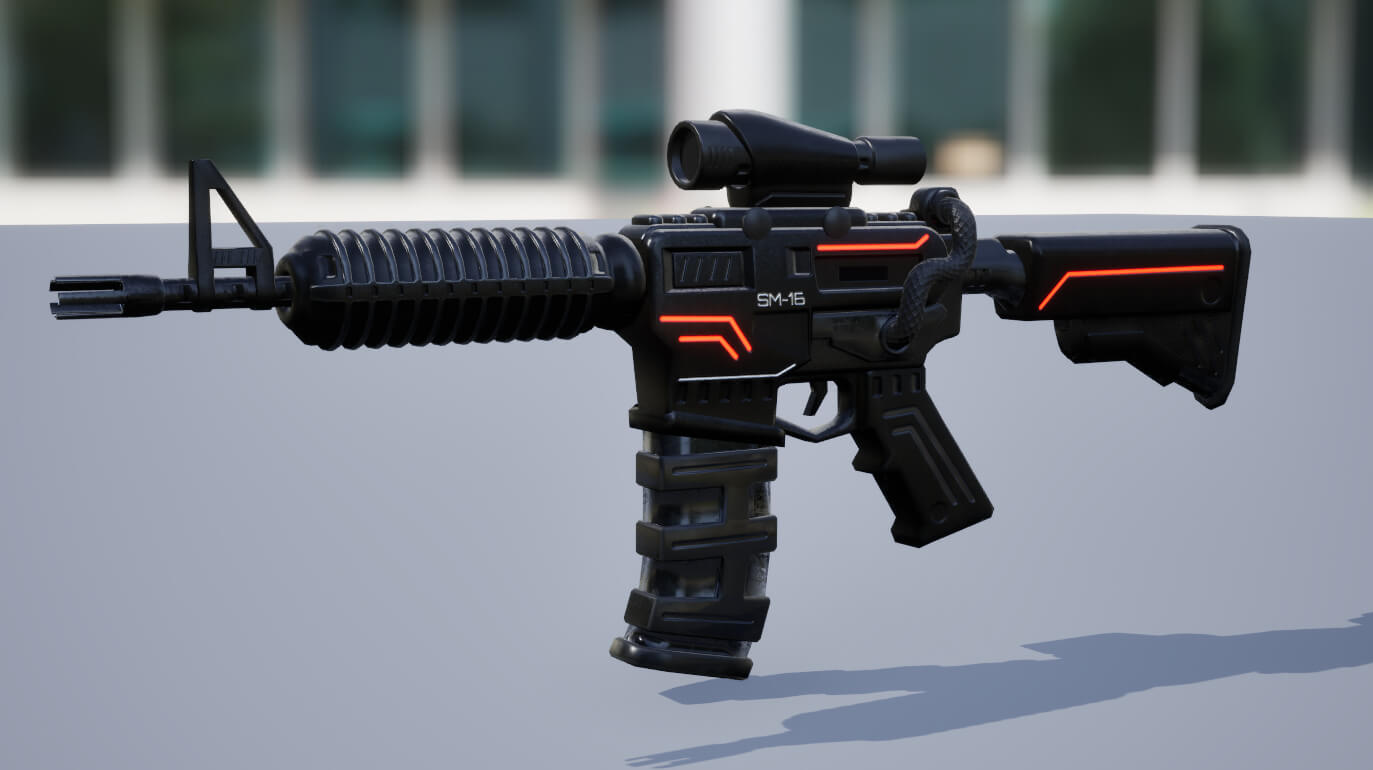 Firearms Package With a Modern Design - 3D Model by V-Enterprises